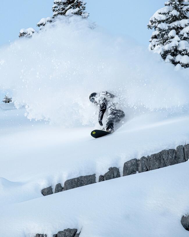 Unisex All Mountain/Powder Snowboard - LANDSCAPE wood | Decathlon