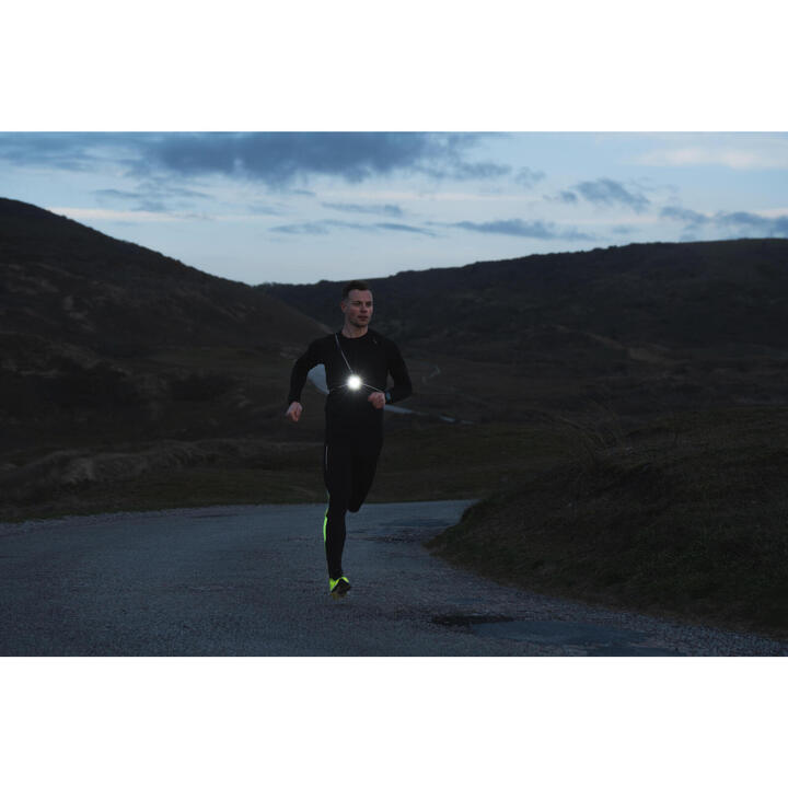 Lampe de running pectorale run light 250 fw19 noire KIPRUN | Decathlon