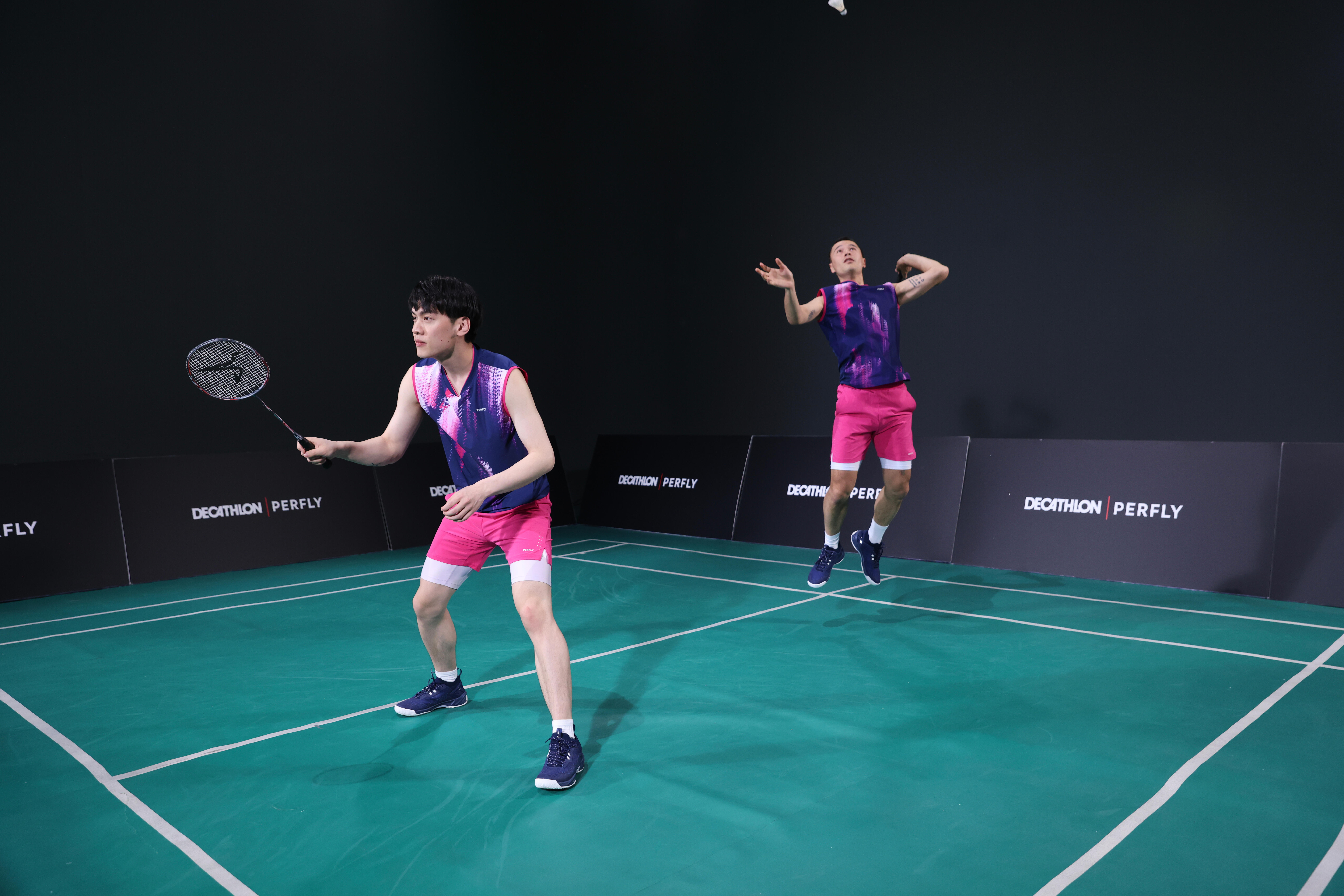 Men's Badminton Shoes - BS Perform 990 Pro Blue - Navy blue, Magenta ...