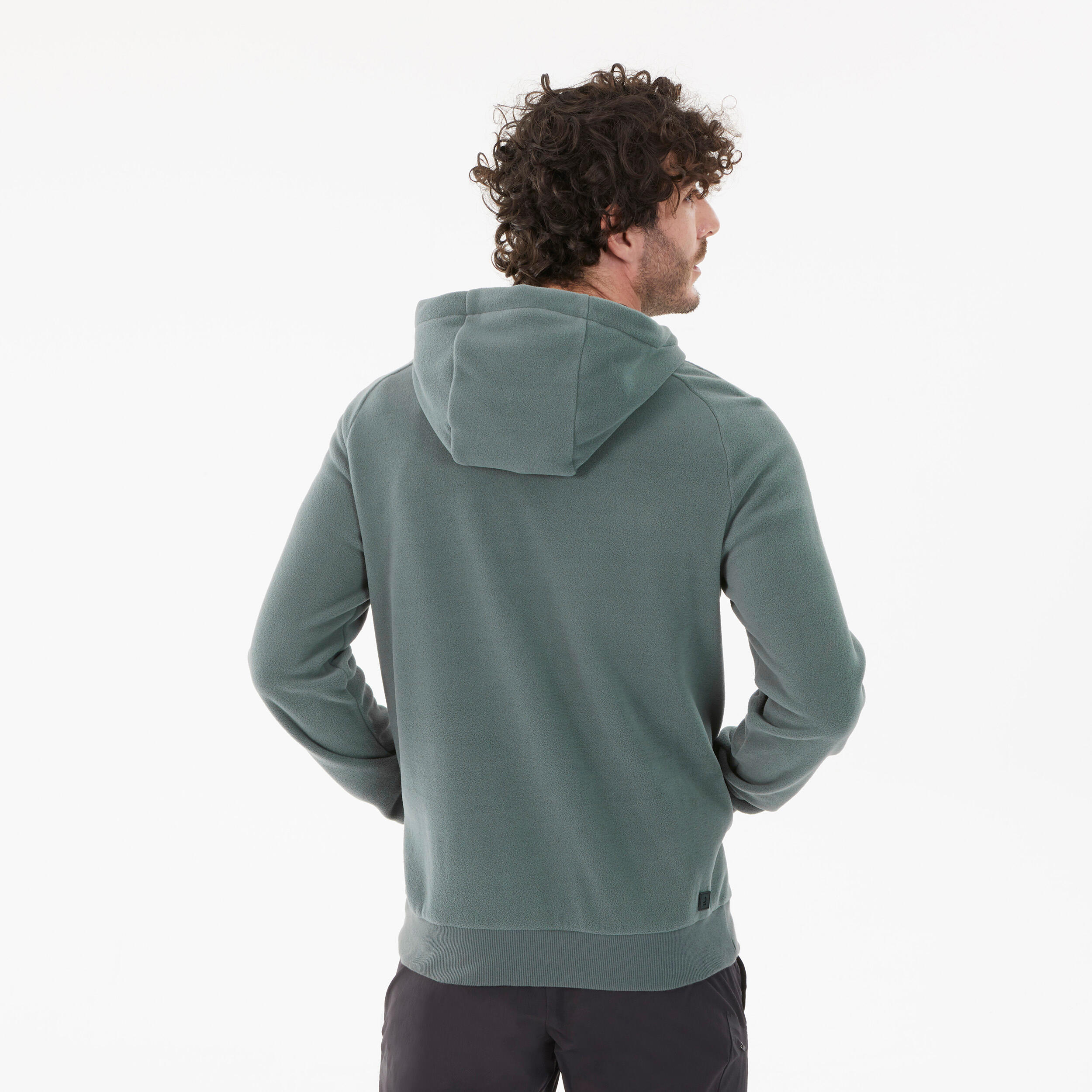 Saco polar con capucha para Hombre - MH100 verde - Decathlon