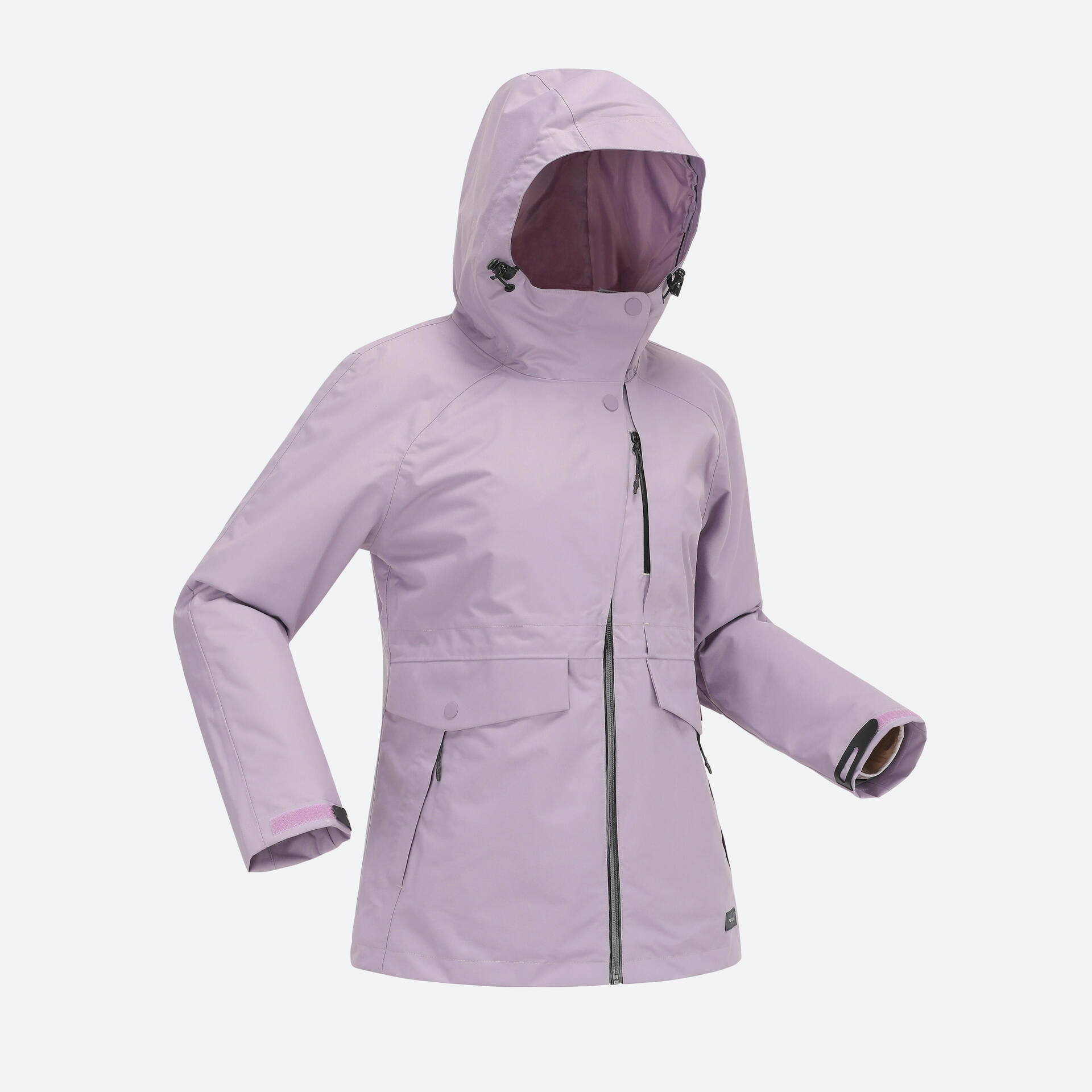 Women's Travel 3 in 1 Winter Down Jacket 500 -5°C - Purple