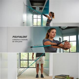 Kit musculation poignées, accroche porte et élastique 15kg - Kit de résistance CORENGTH | Decathlon