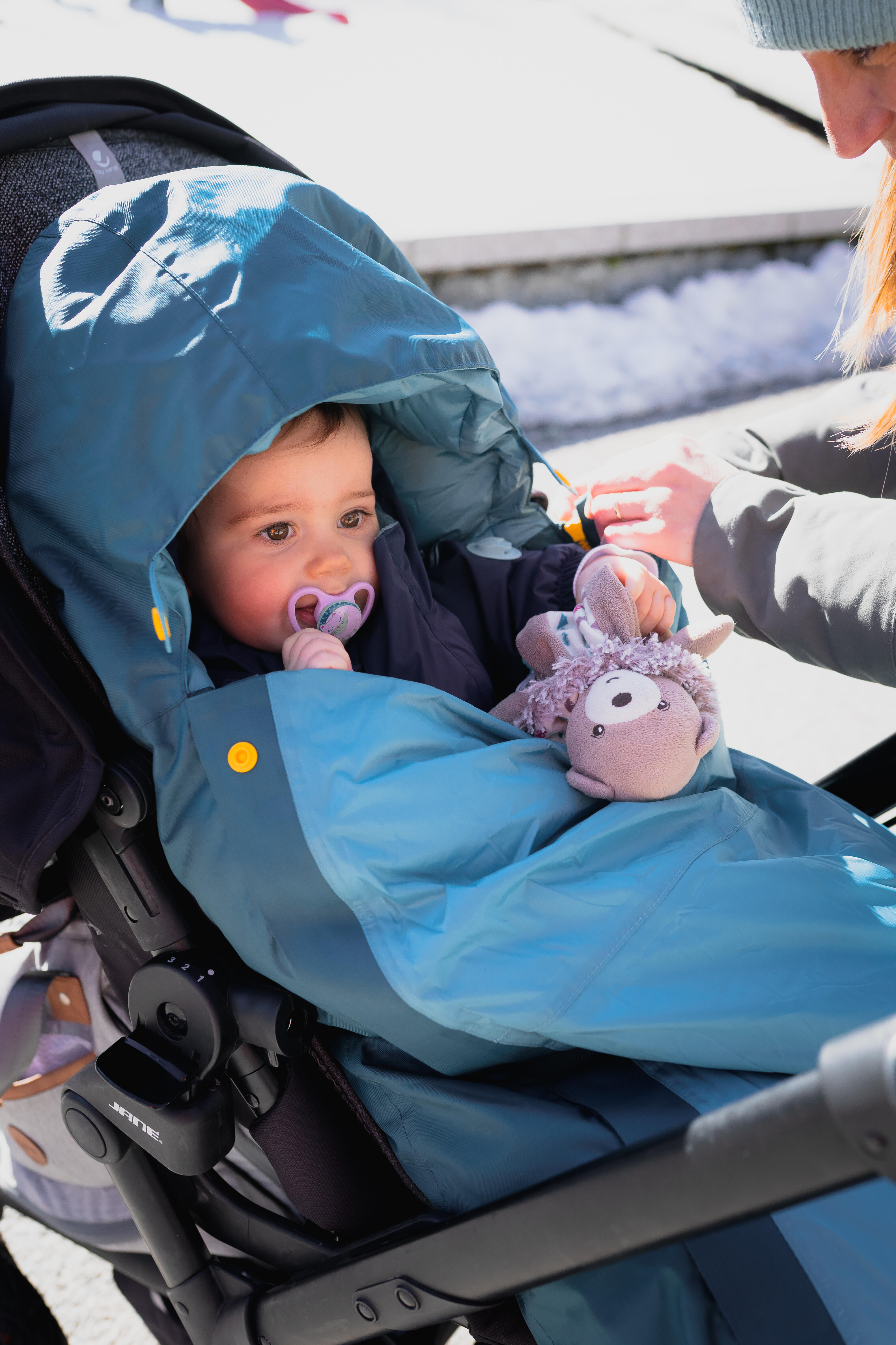 Chancelière imperméable et chaude pour bébé - Vert Canard, Bleu Cendr ...