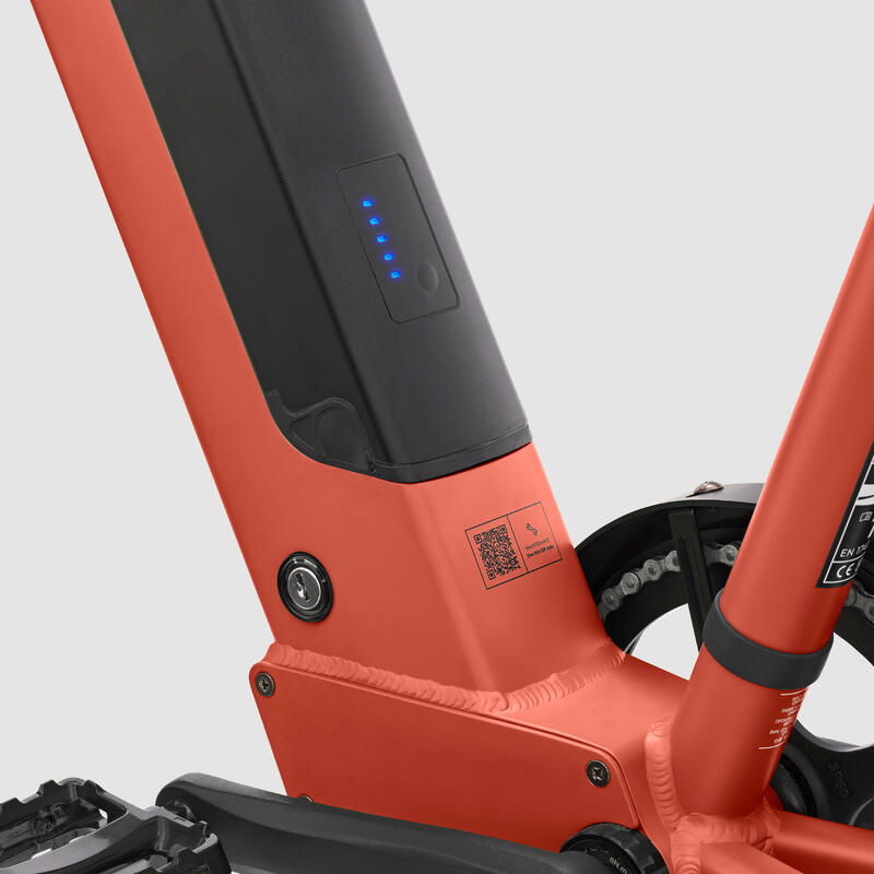 E-Lastenfahrrad Cargobike R500E Longtail V2 hellgrün BTWIN - DECATHLON
