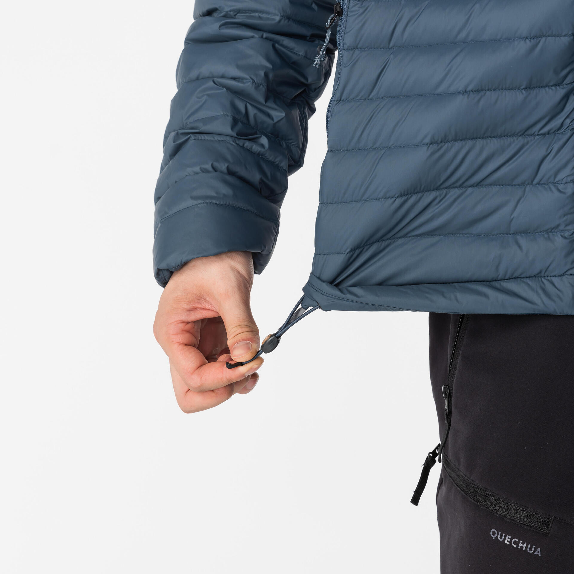Men's Water-repellent Down Jacket with Hood MT100 -5°C - Blue