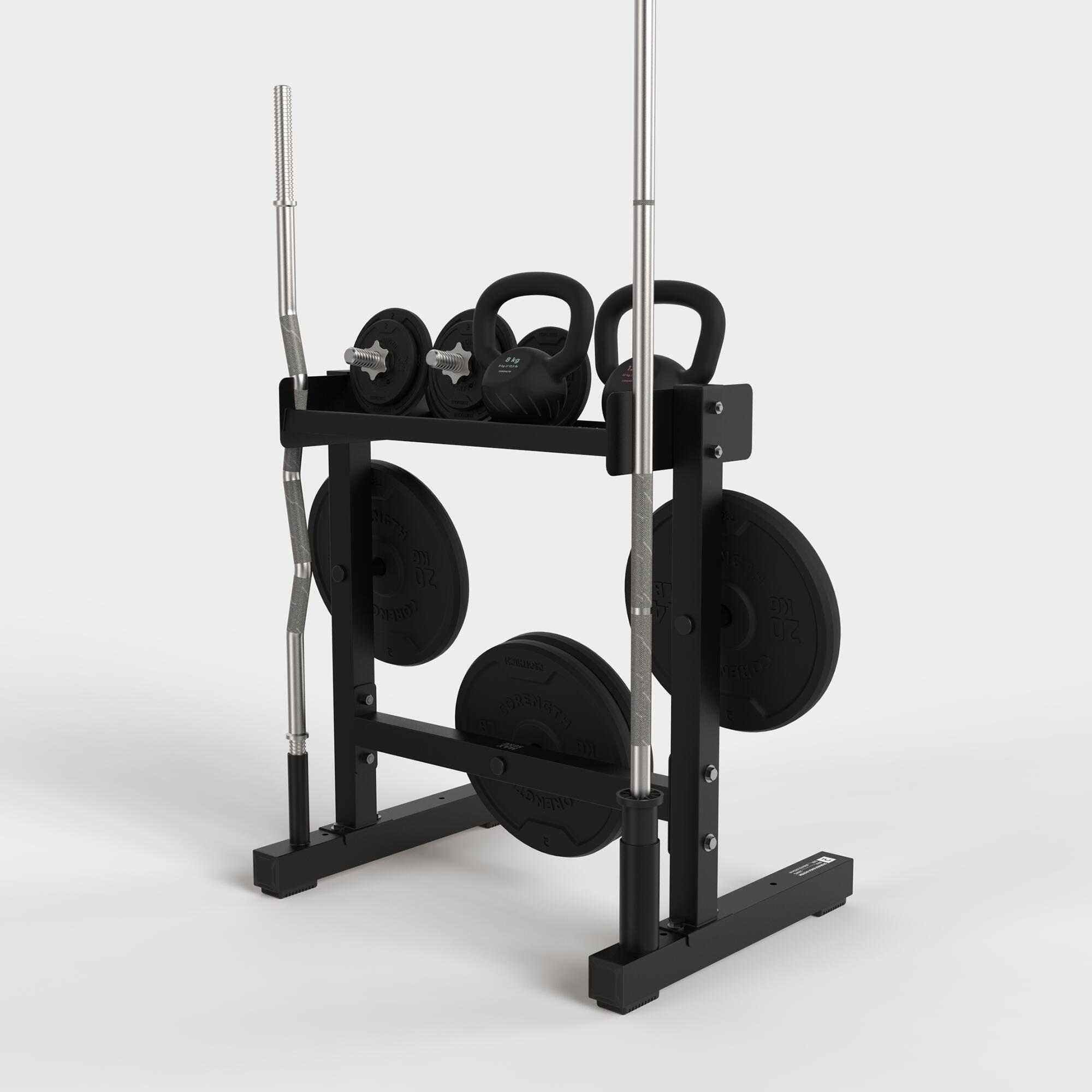 Weight Training Storage Rack for Bars and Weights | Decathlon