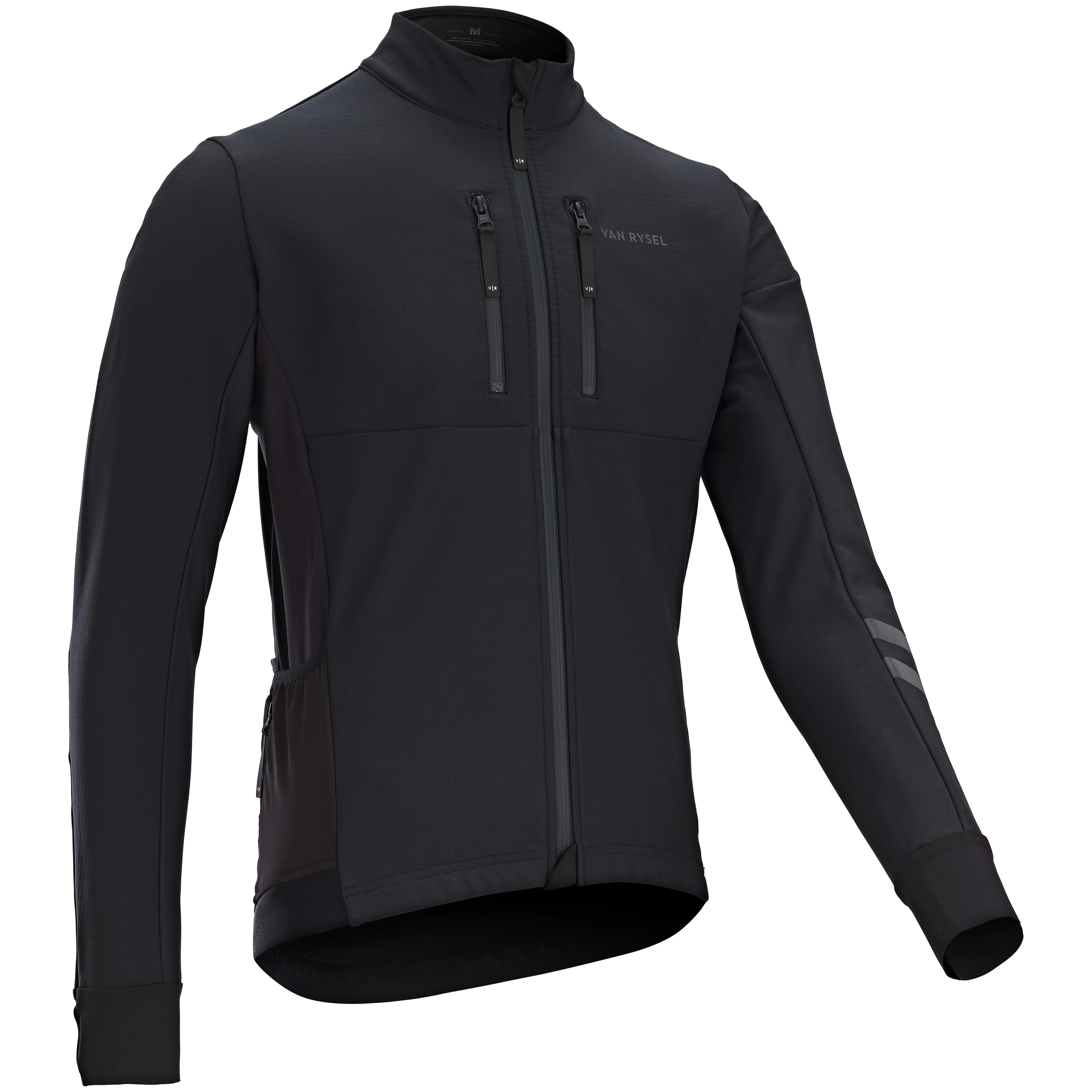 Men's Road Biking Jacket - Endurance - smoked black - Van rysel - Decathlon