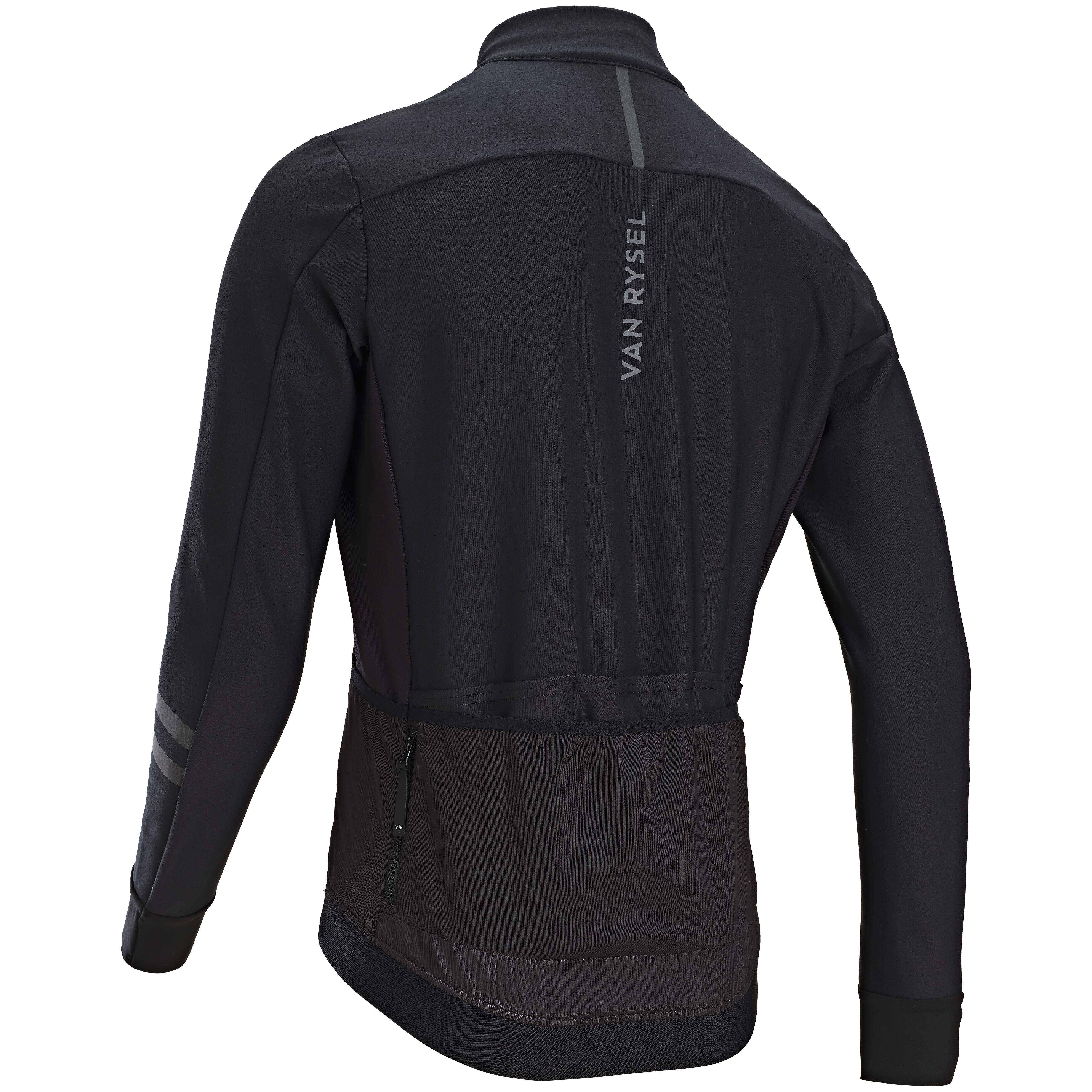 Men's Road Biking Jacket - Endurance - smoked black - Van rysel - Decathlon