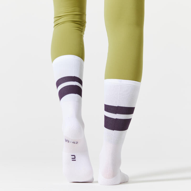 Meias de Fitness Cano Médio Mulher Leopardo DOMYOS - Decathlon