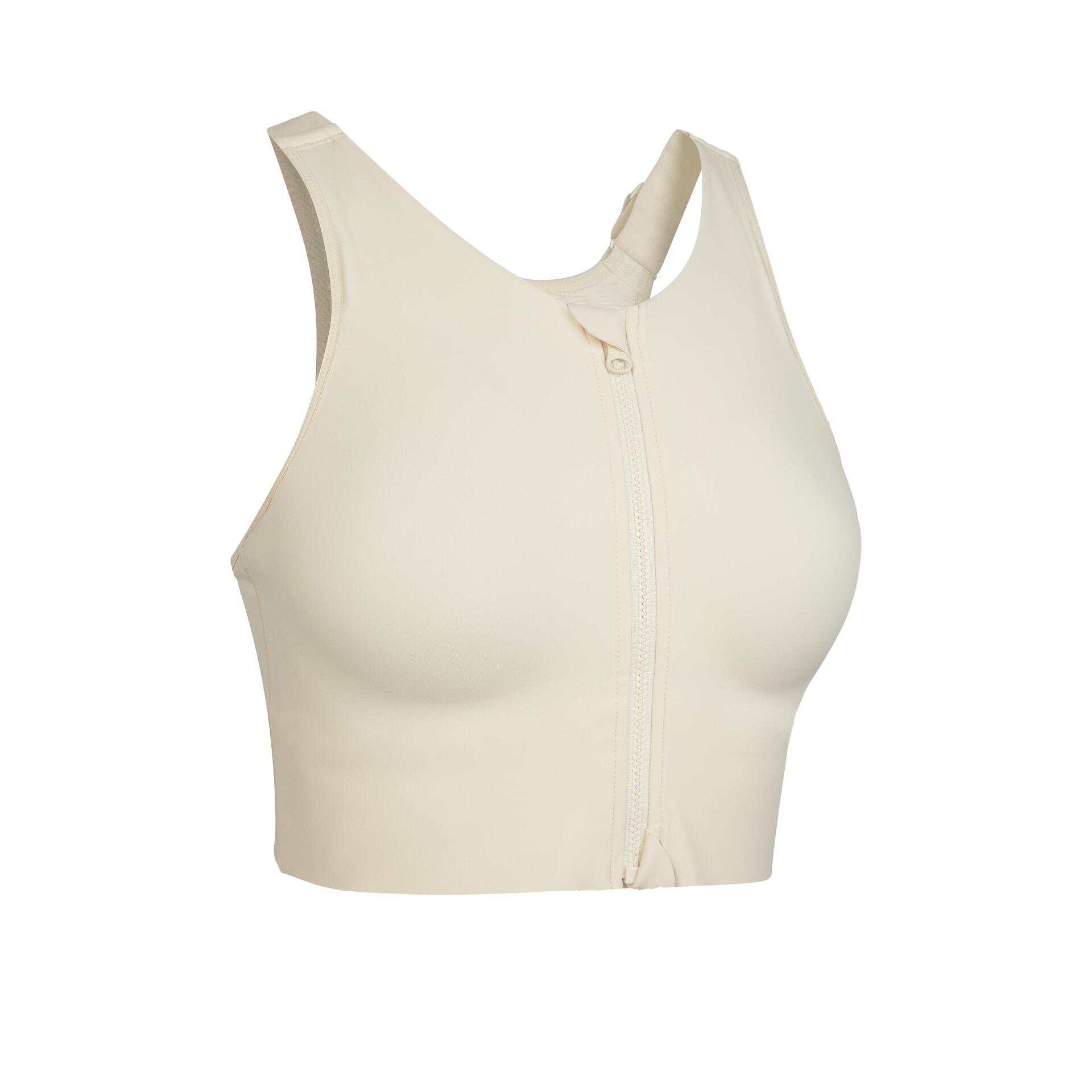 CN 920 LONG ZIP BRA EGGSHELL