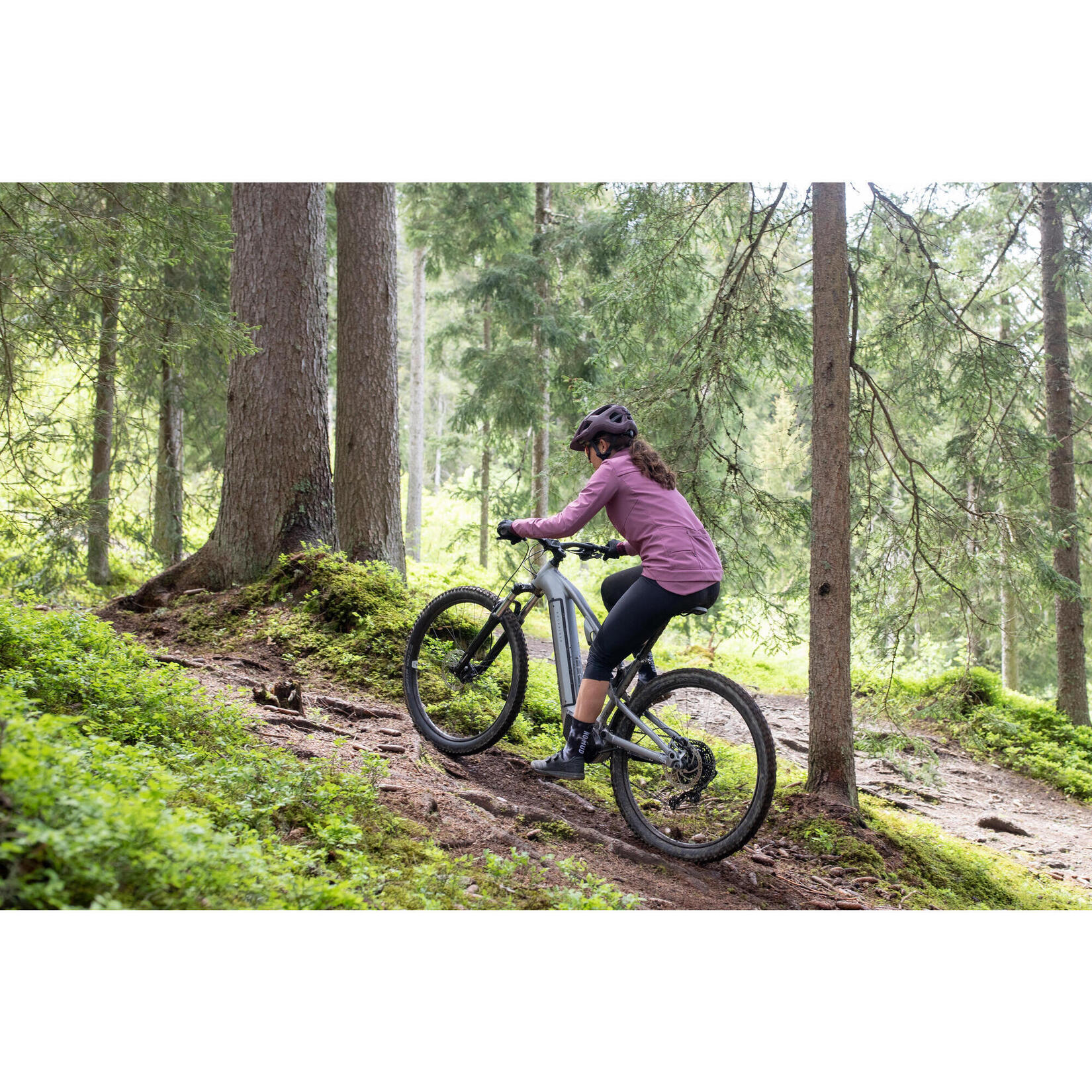 Vélo VTT électrique tout suspendu 29" - E-EXPL 500 S Gris métal ...