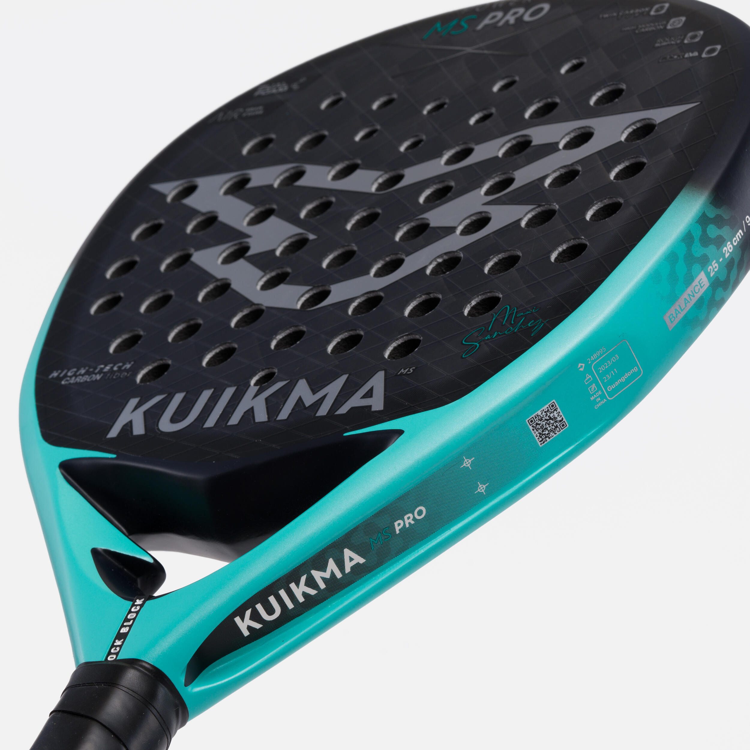 Pala de pádel para Adulto Kuikma MS Power Pro - Maxi Sanchez - Negro ...