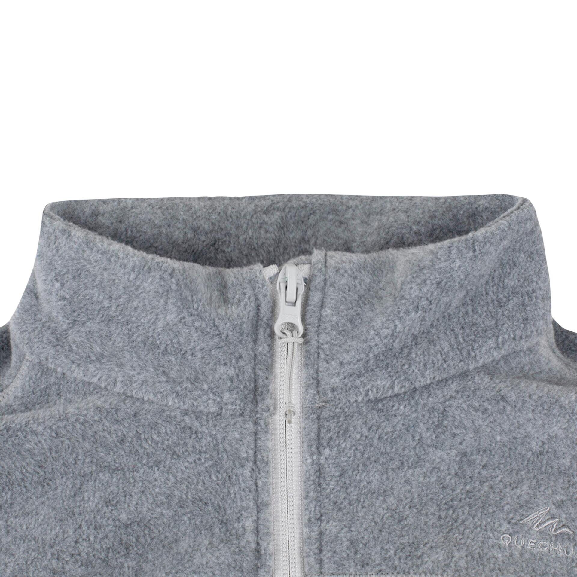 Men's Mountain Walking Fleece Jacket MH120 Grey
