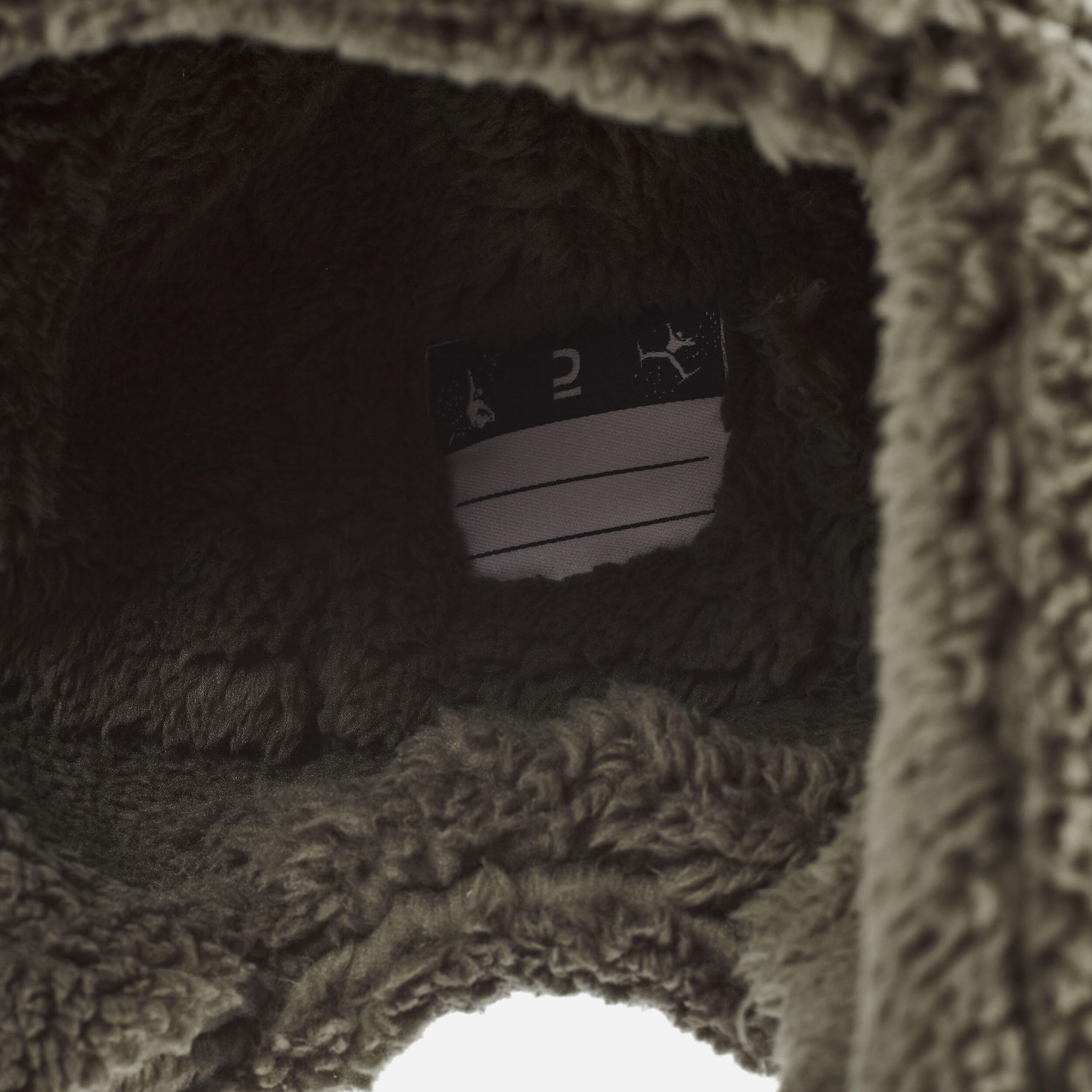 Kids’ Trapper Hat chapka green - Ash khaki green - Wedze - Decathlon