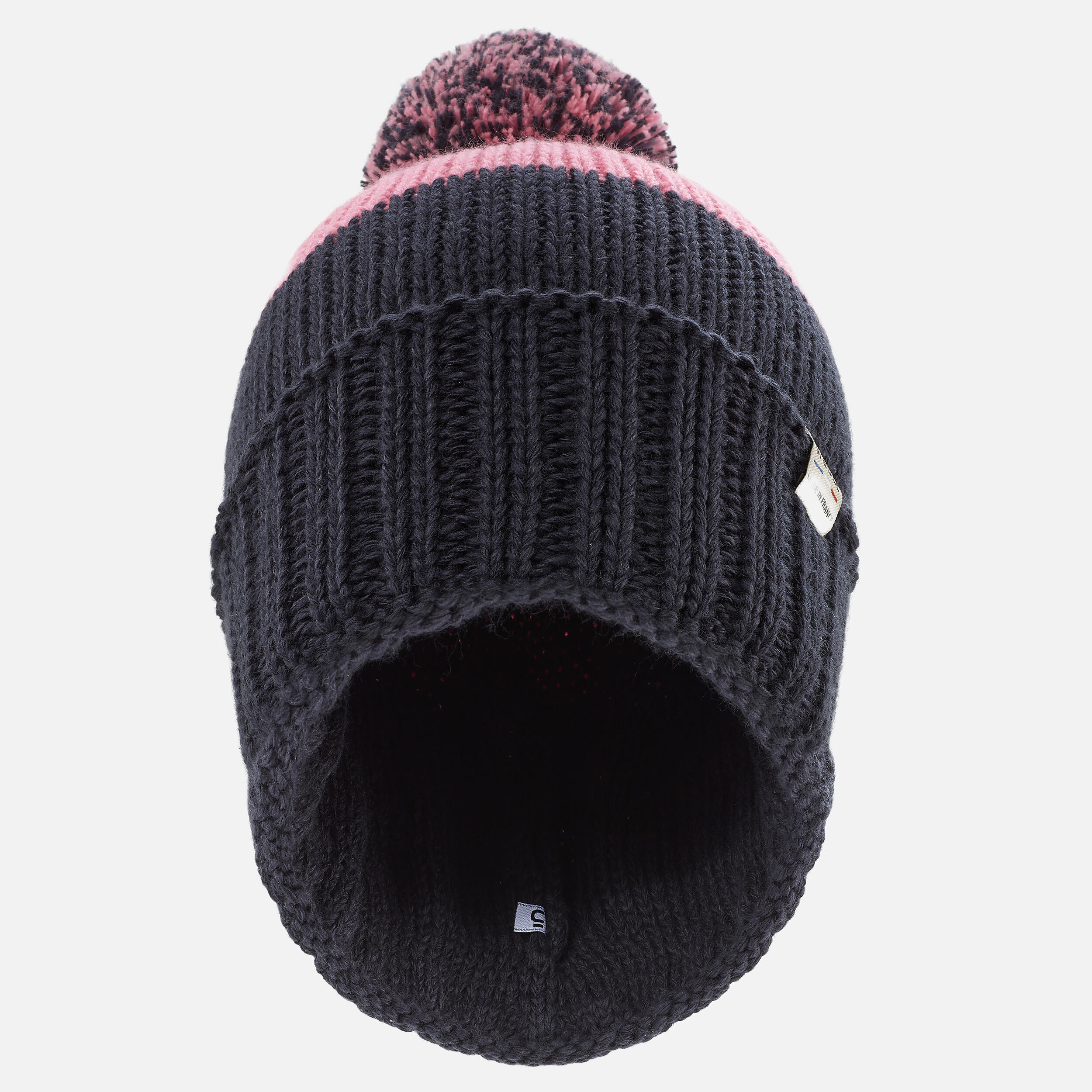Ski Hat - Grand Nord Pink - Begonia pink, Asphalt blue - Wedze - Decathlon