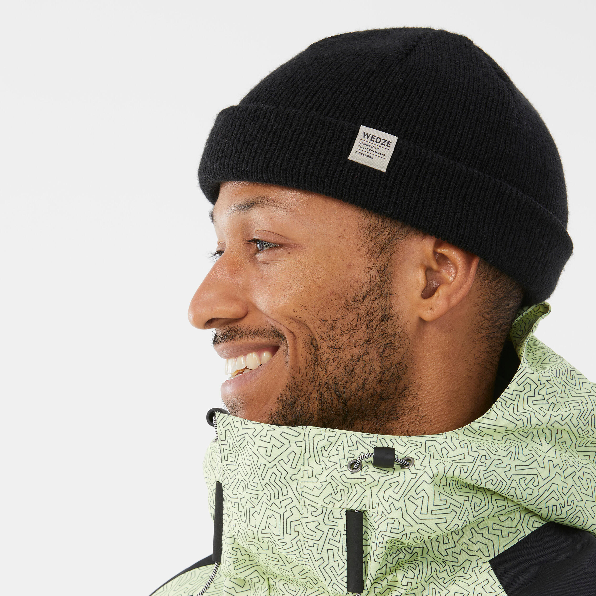 Ski Hat - Docker Black - smoked black - Wedze - Decathlon