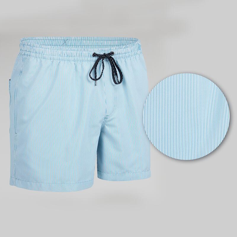 Short de bain court homme - Deluxe volley rayé bleu QUIKSILVER ...