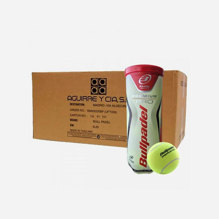 Padel Ball mit Druck - Bullpadel Premium Pro Speed Karton mit 24 × 3er ...
