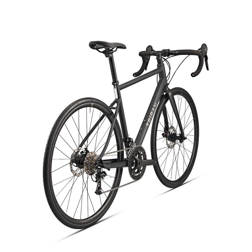VELO ROUTE CYCLOTOURISTE RC500 MICROSHIFT 9V GRIS VAN RYSEL | Decathlon