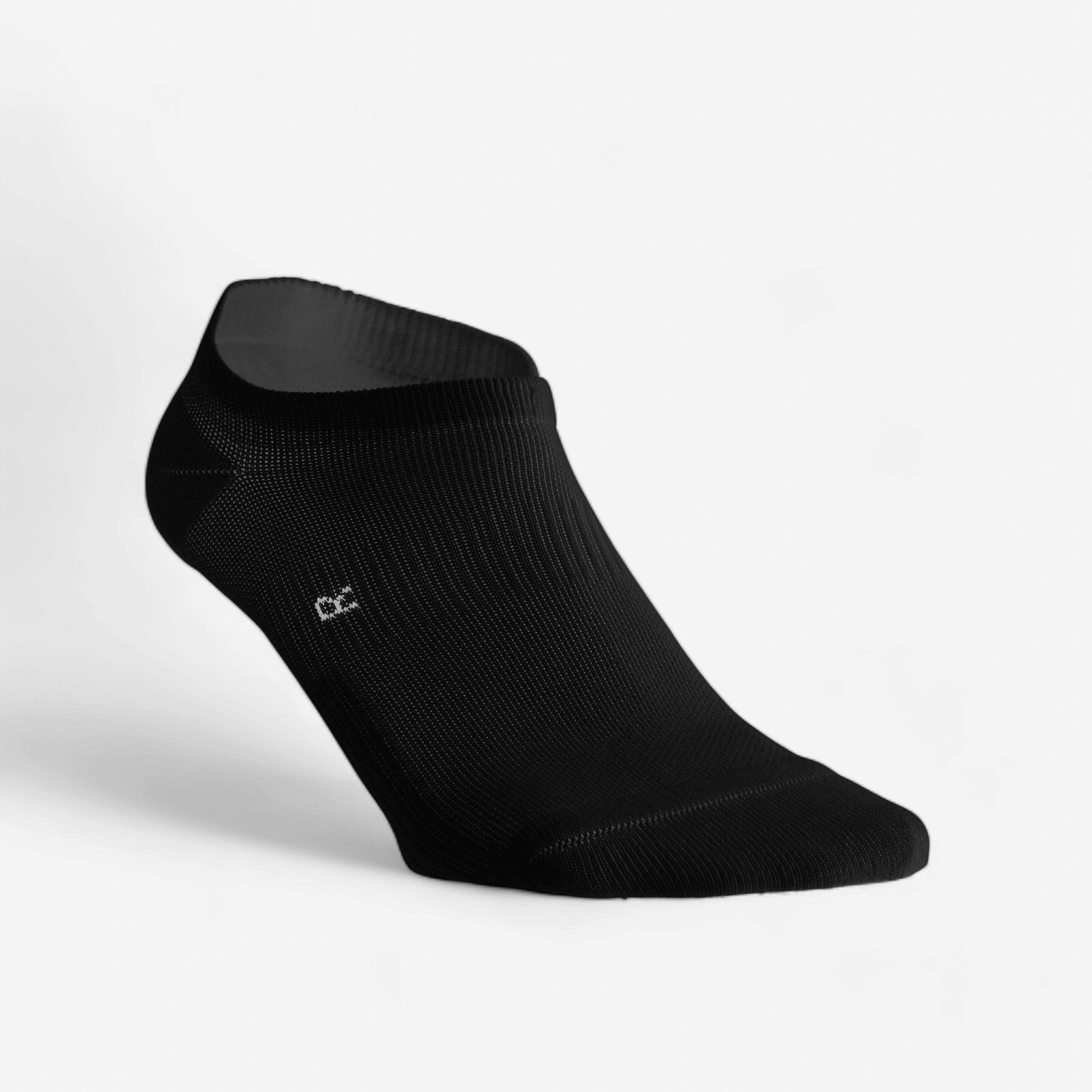Fitness Invisible Socks Twin-Pack - Black - Decathlon