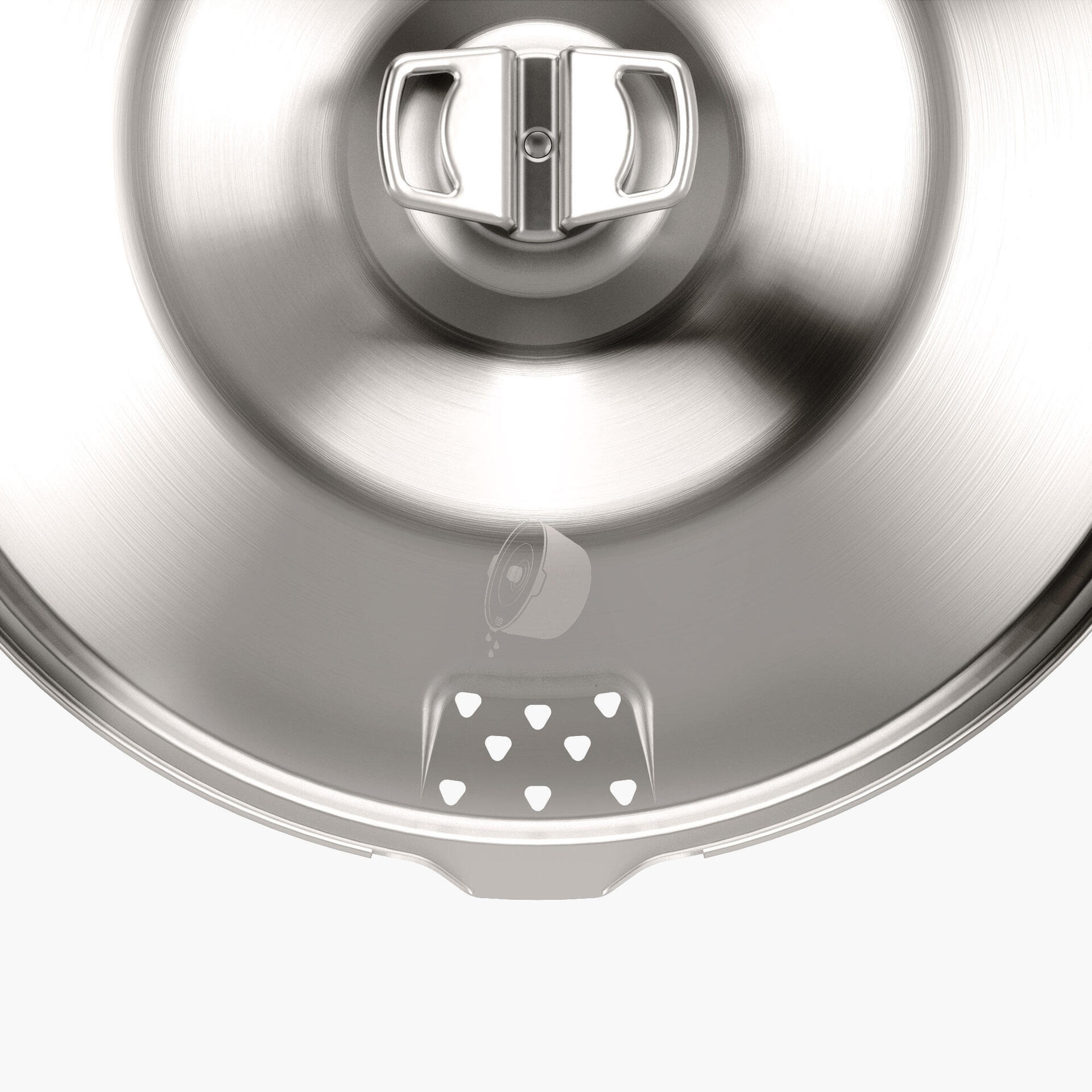 4-person camp fire cooking pot - stainless steel - 3 litres