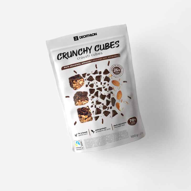 Chocolate protein snacks 100 GR - Crunchy cubes - Decathlon