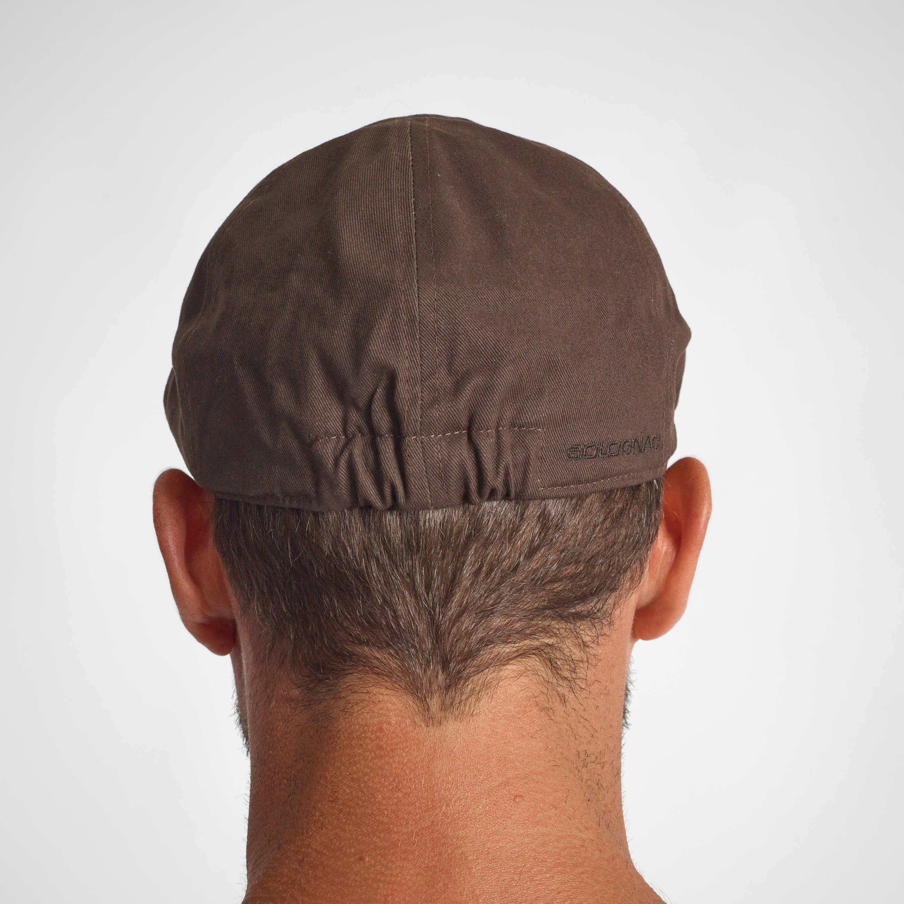 Flat Hunting Cap - Steppe Brown - Ebony brown - Solognac - Decathlon