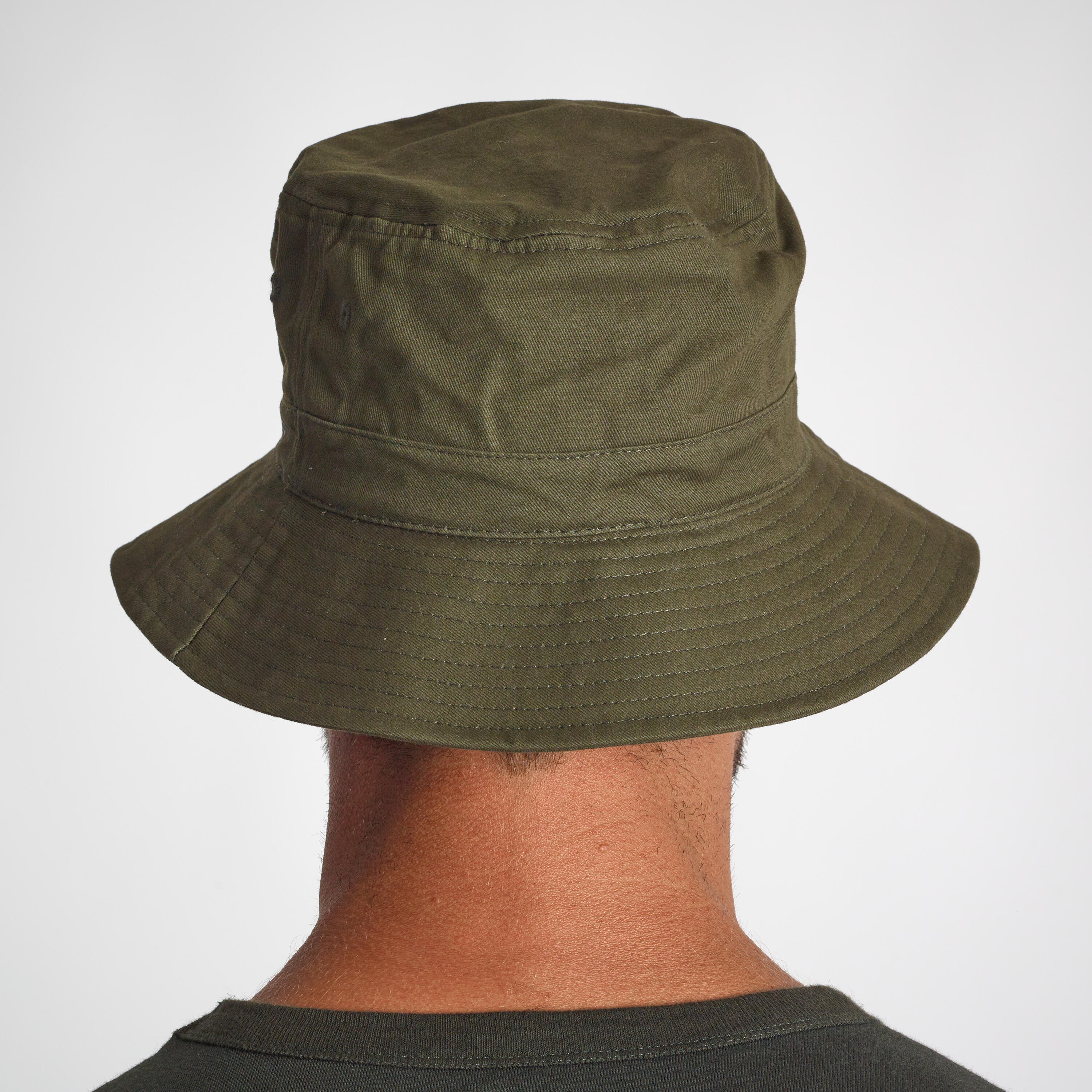Sun Hat - Steppe 100 Green - Deep khaki - Solognac - Decathlon