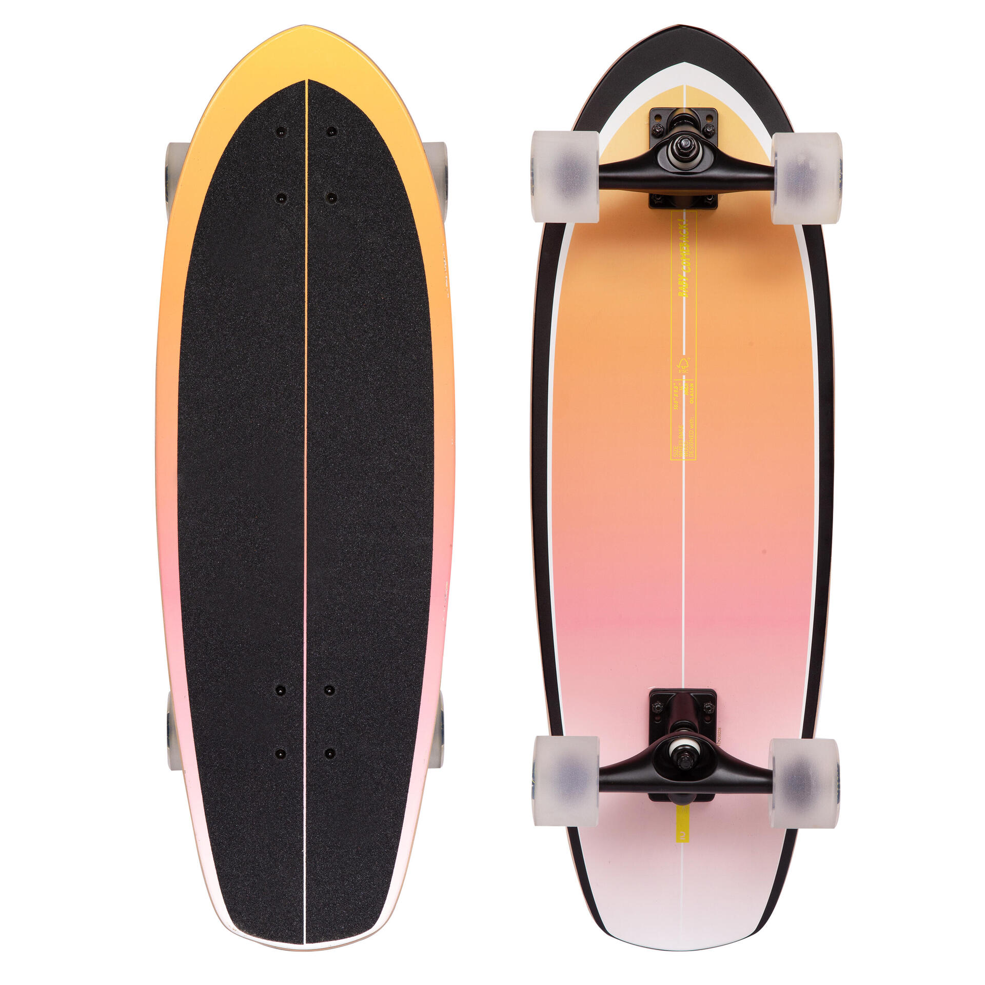 30" Surfskate Cruising Sunset