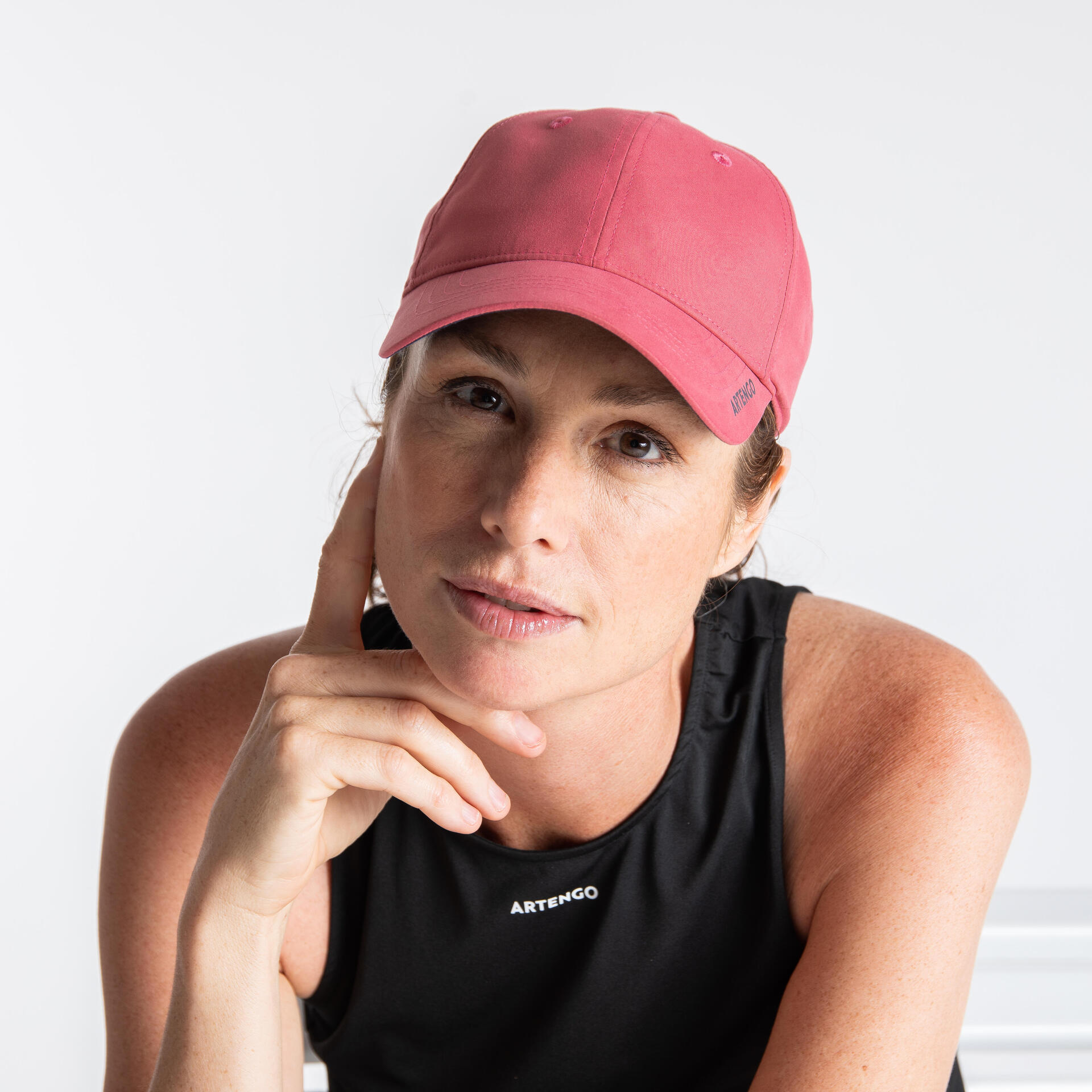 58 cm Tennis Cap TC 500 - Dark Pink