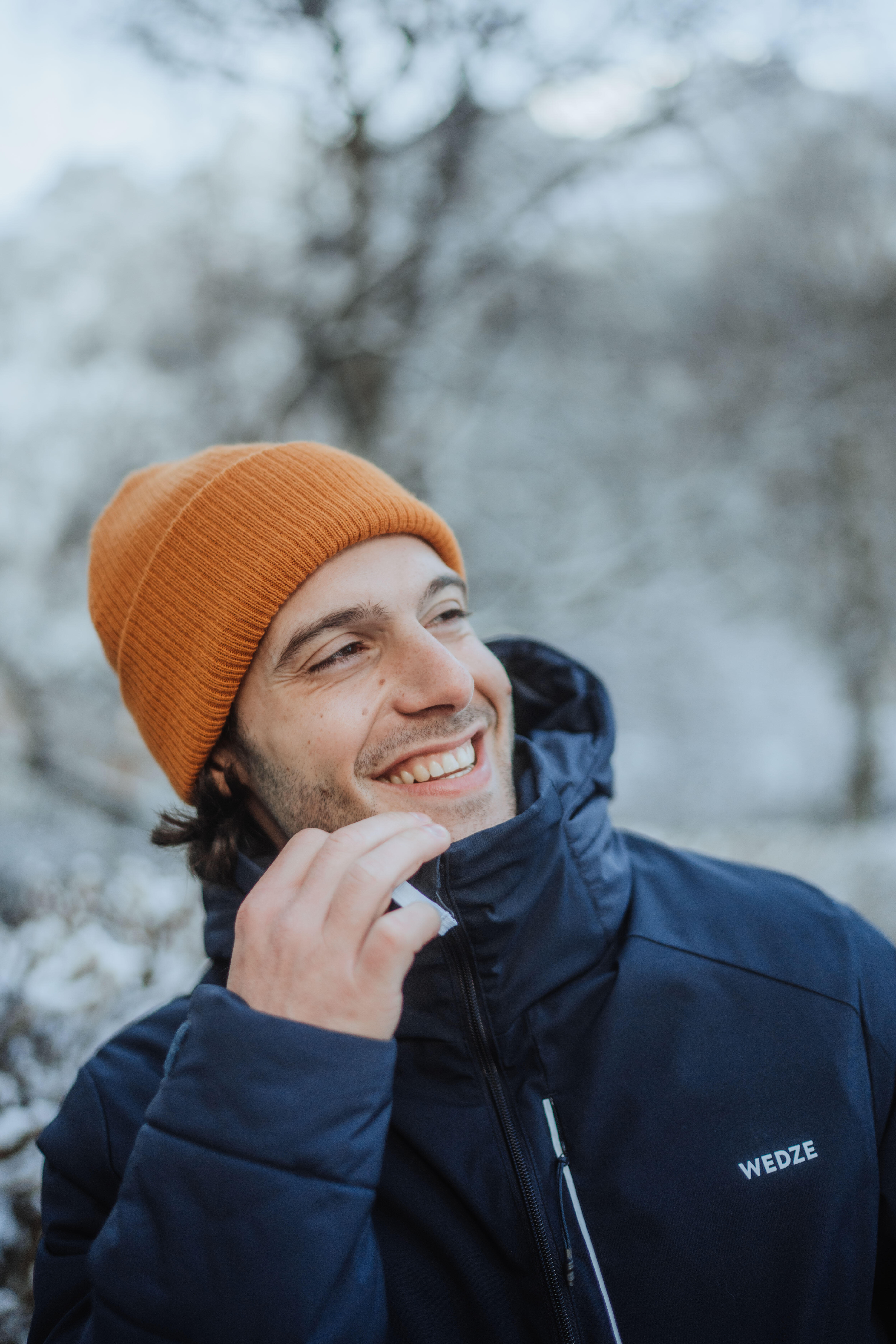 Ski Beanie – Fisherman - Golden brown - Wedze - Decathlon