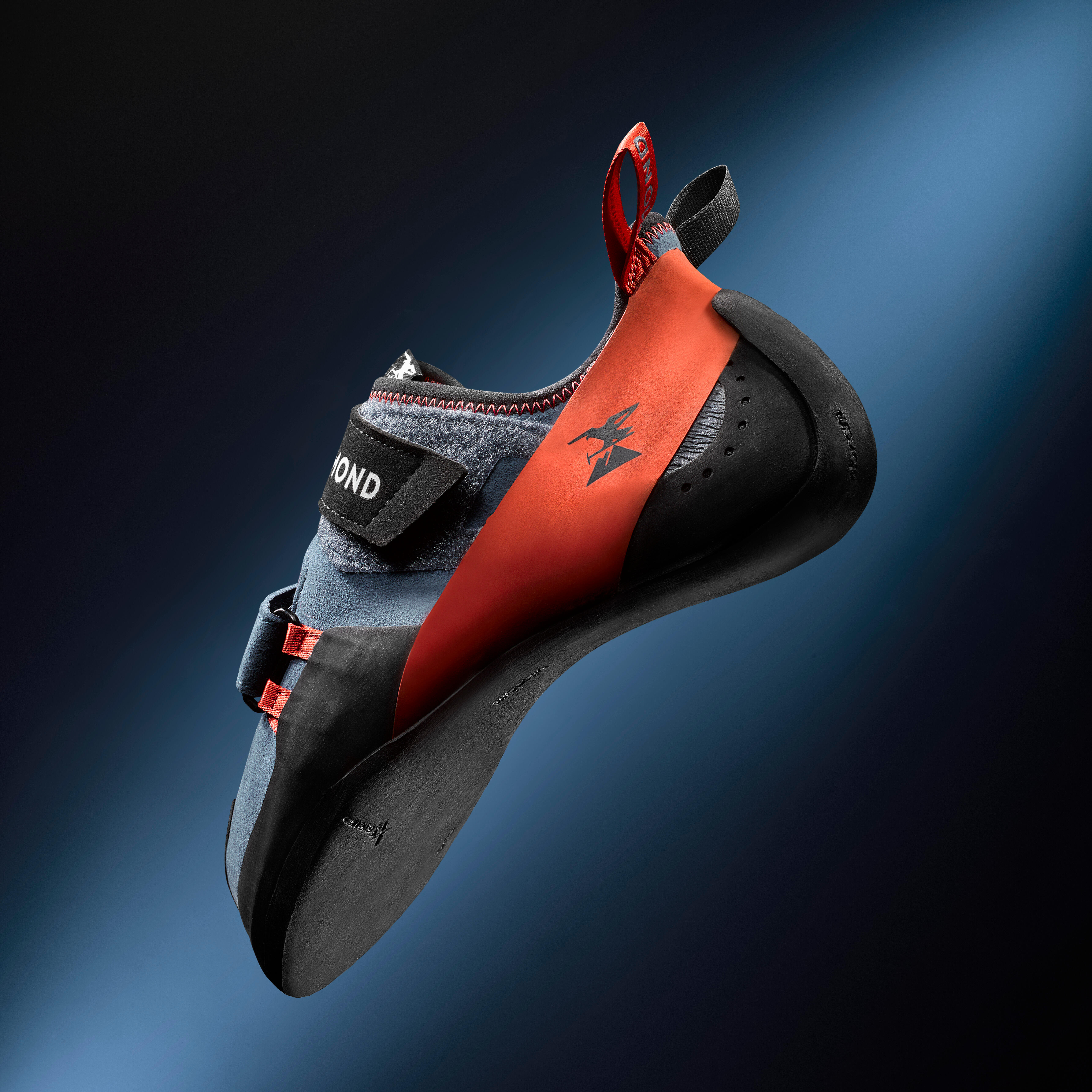 Men's Climbing Shoes - Vertika Grey/Red - Hurricane blue, Brick red ...