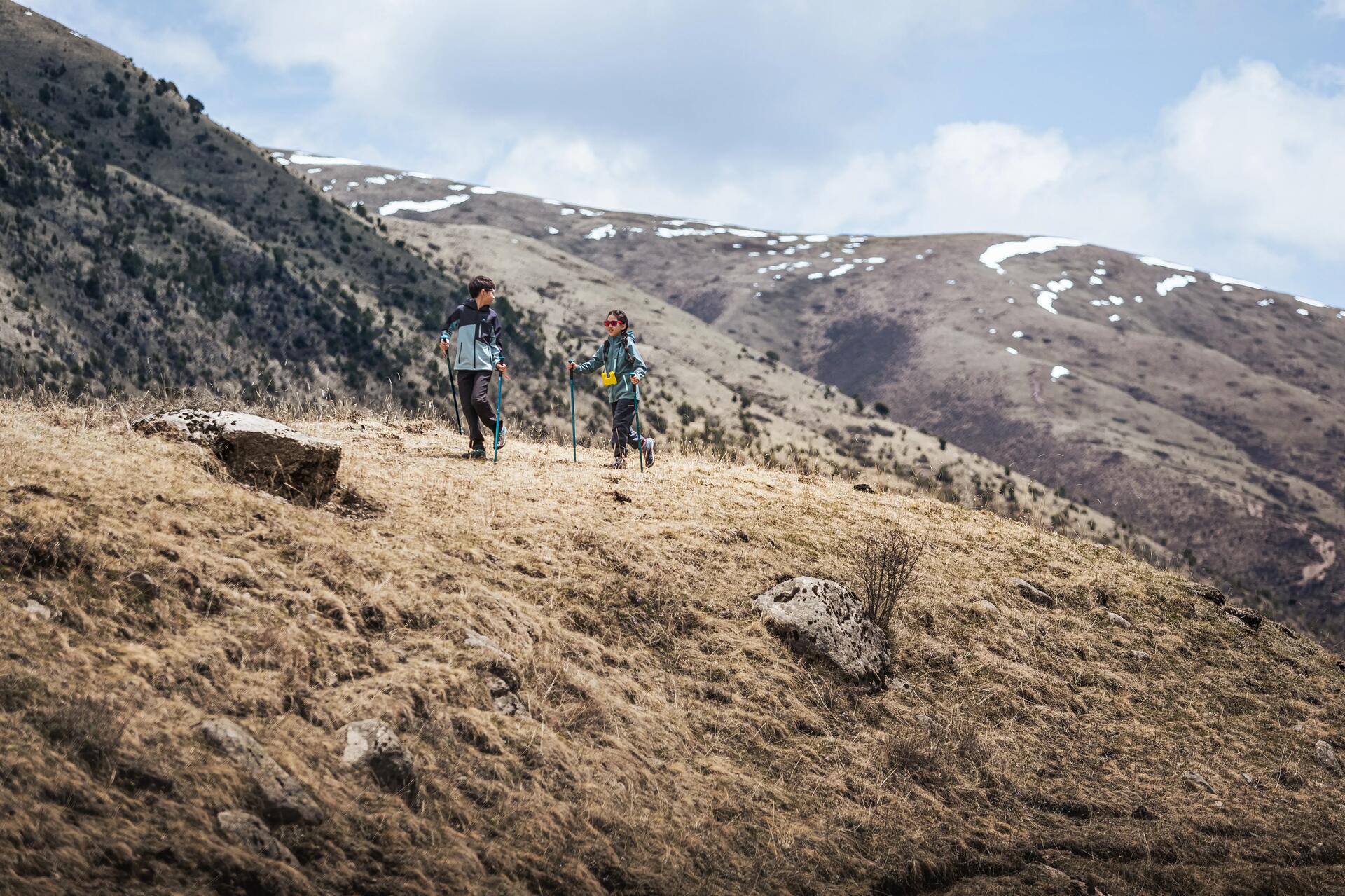 Kids’ Waterproof Lace-up Hiking Shoes - CROSSROCK UK size 2.5 - 5 ...