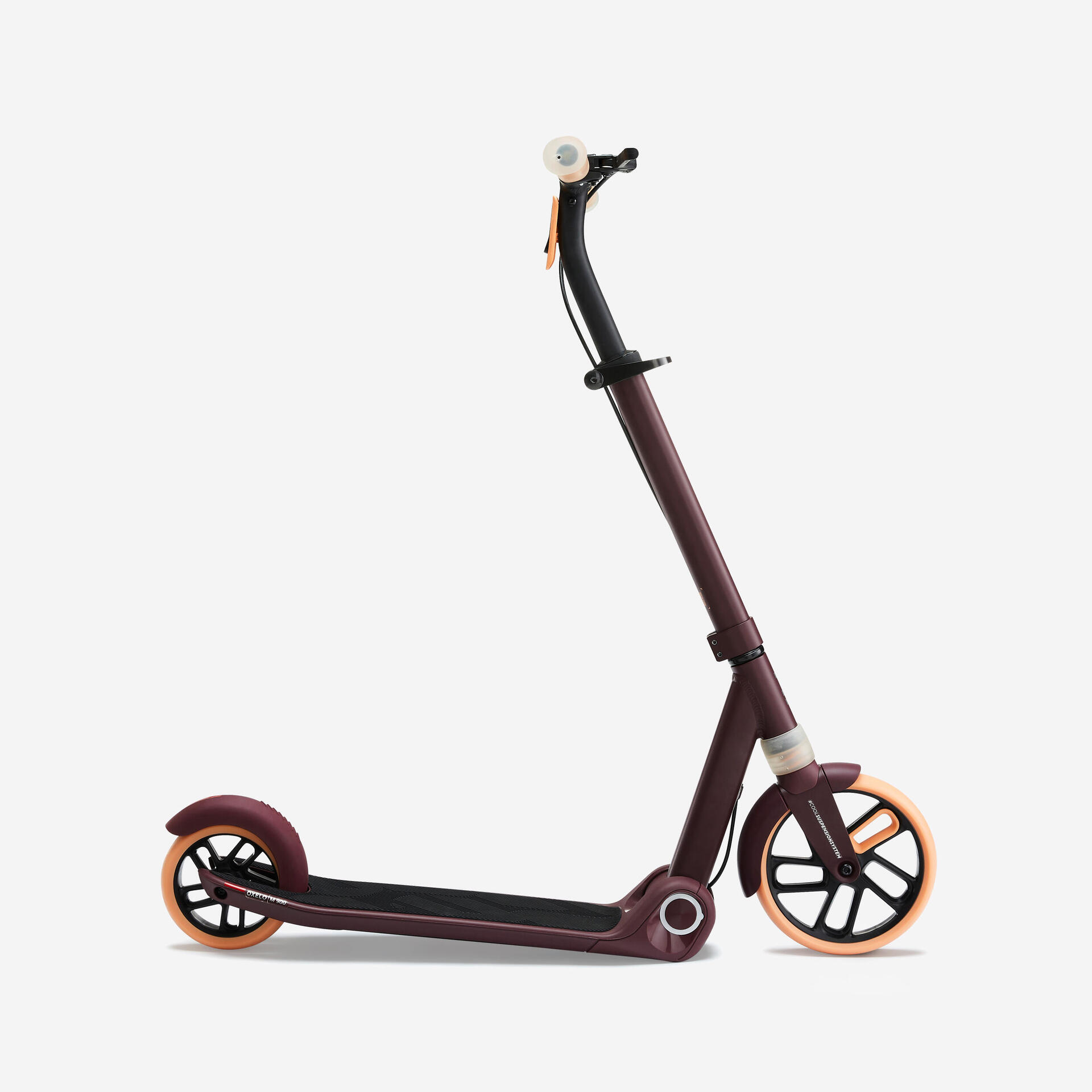 Kids' Scooter M900 - Burgundy/Orange Accents