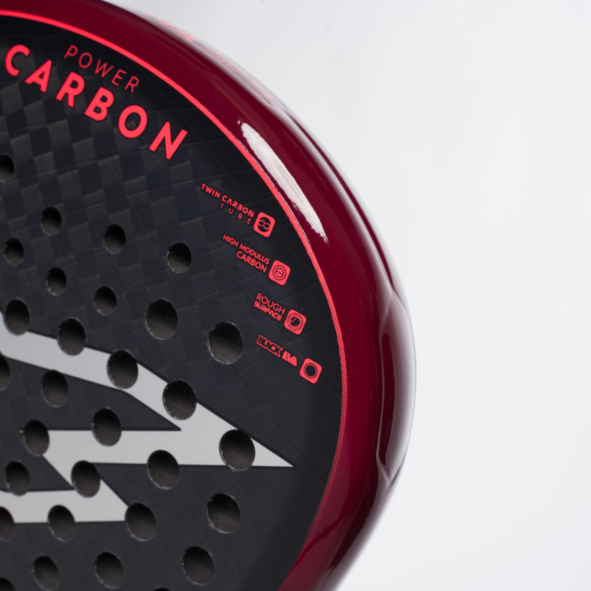 Adult Padel Racket PR Power Carbon KUIKMA | Decathlon