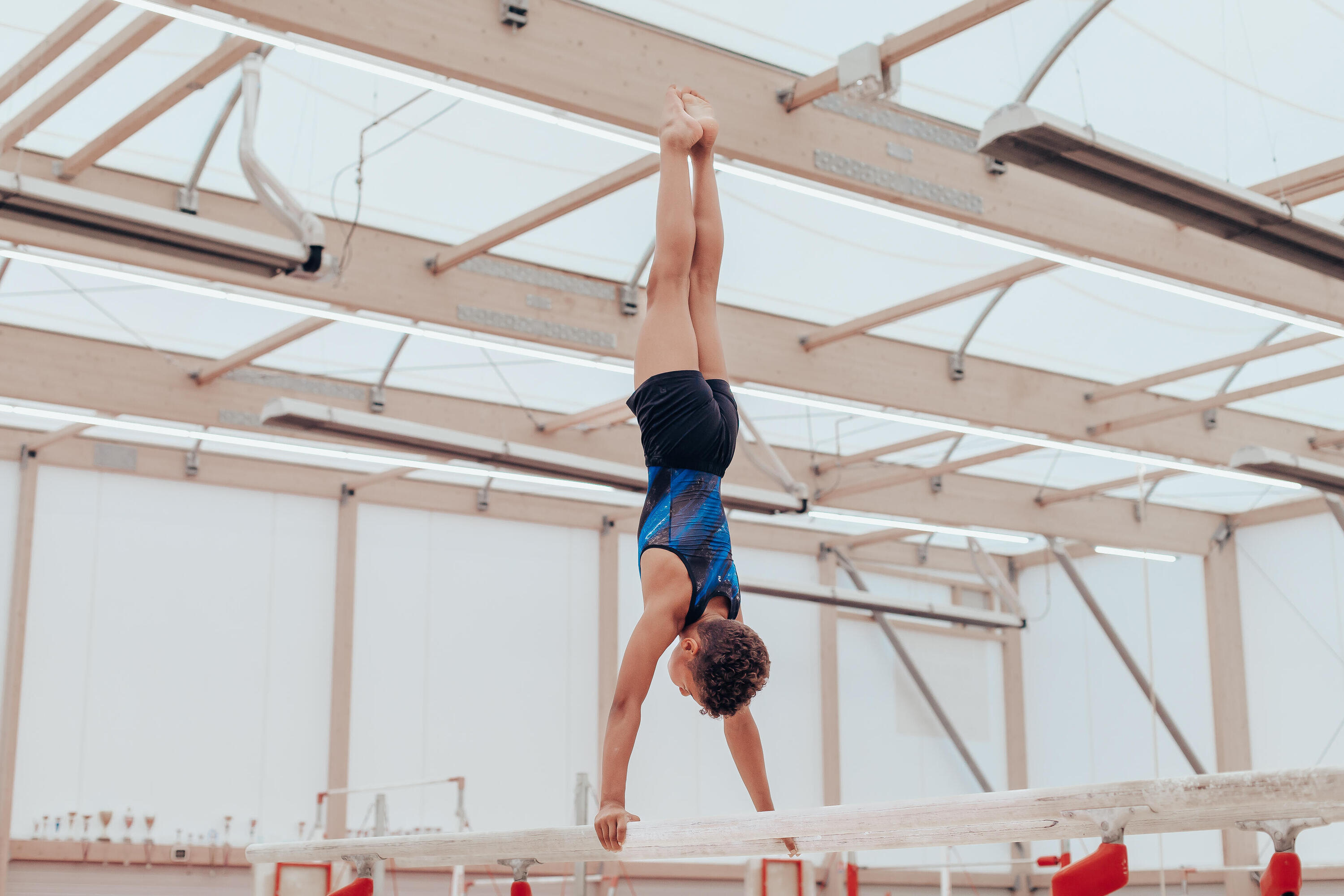 Boys' Gym Leotard - Black & Blue Print DOMYOS | Decathlon