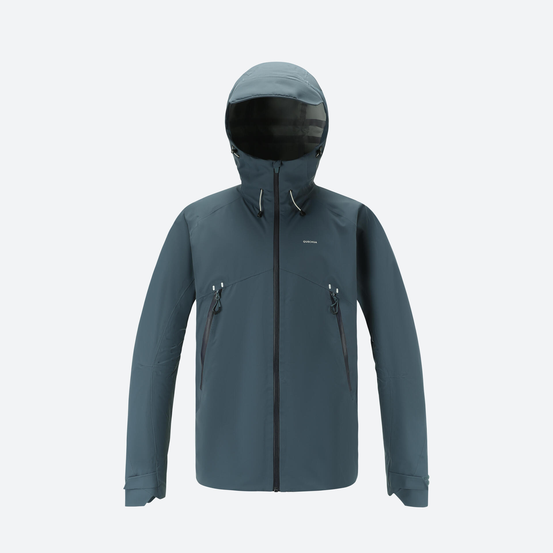 Men's Waterproof Hiking Jacket - MH500 - Hurricane Blue