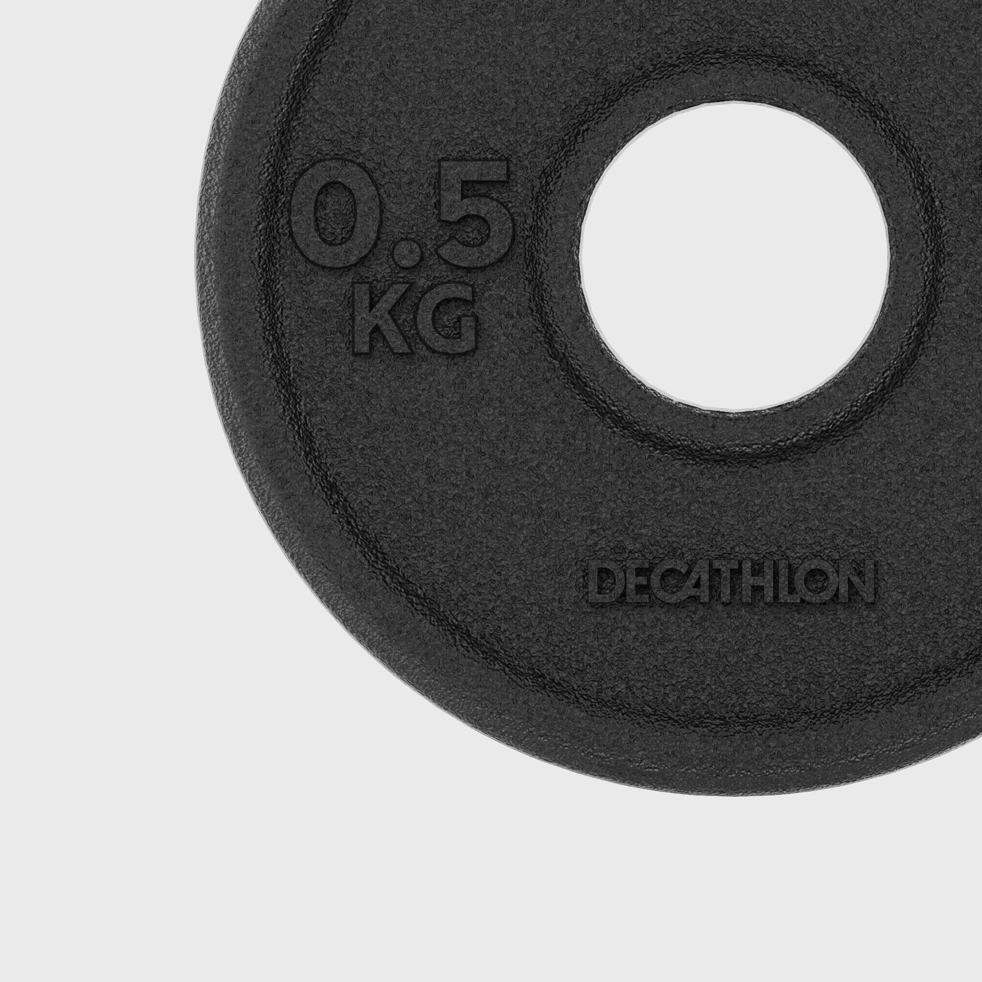 Weight Training 0.5 kg 28 mm 80% Recycled Cast Iron Plate