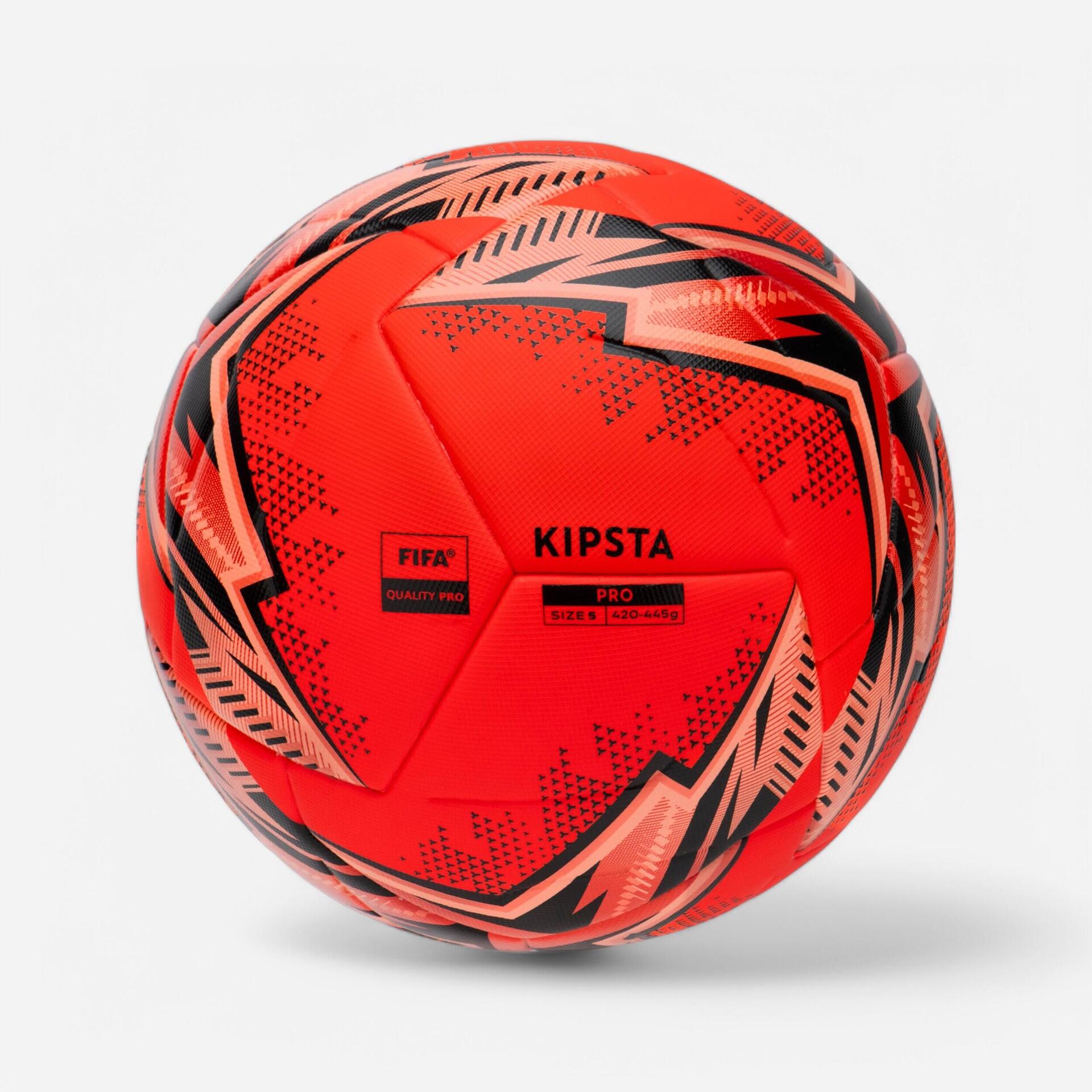 Thermobonded Size 5 FIFA Quality Football Pro Ball - Red
