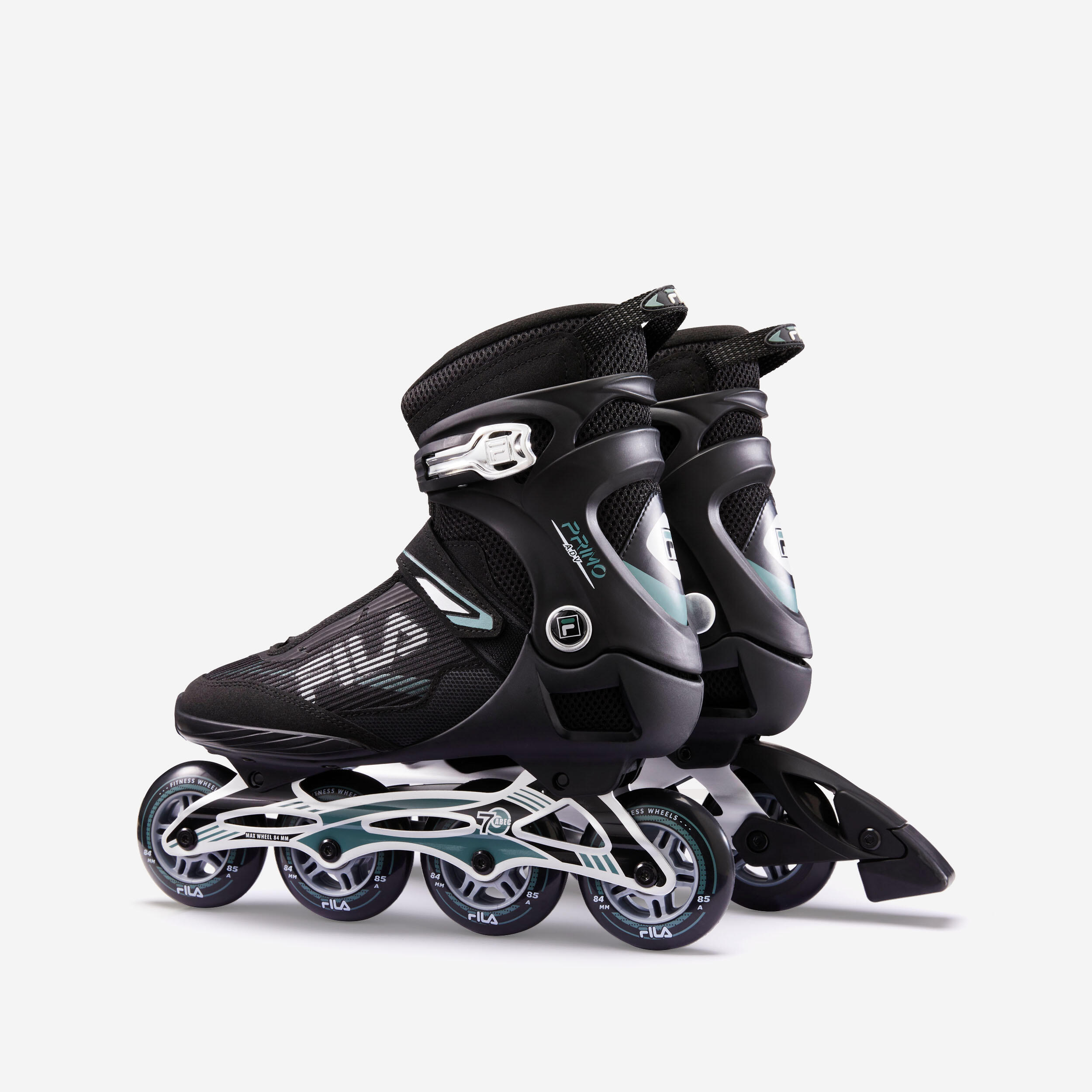 84 mm Inline Fitness Skates Primo Air Zone 84 mm - Black/Green FILA ...