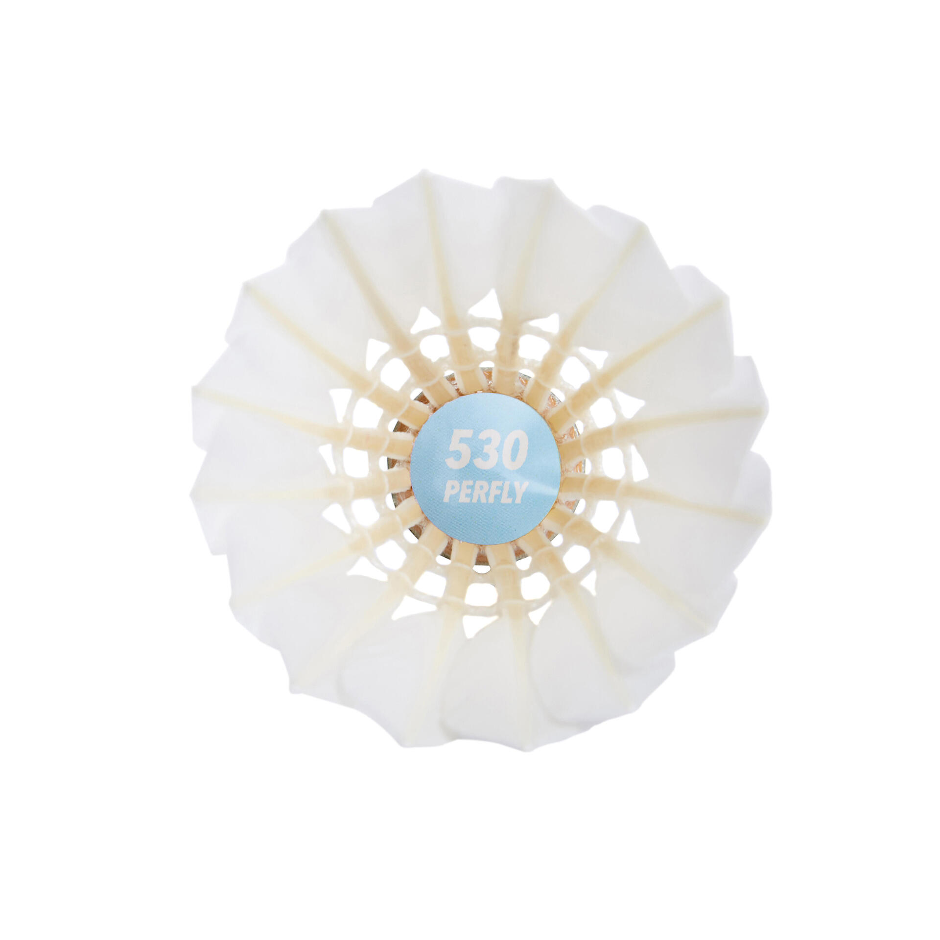 Feather shuttlecock fsc 530 speed 77 x 12 white