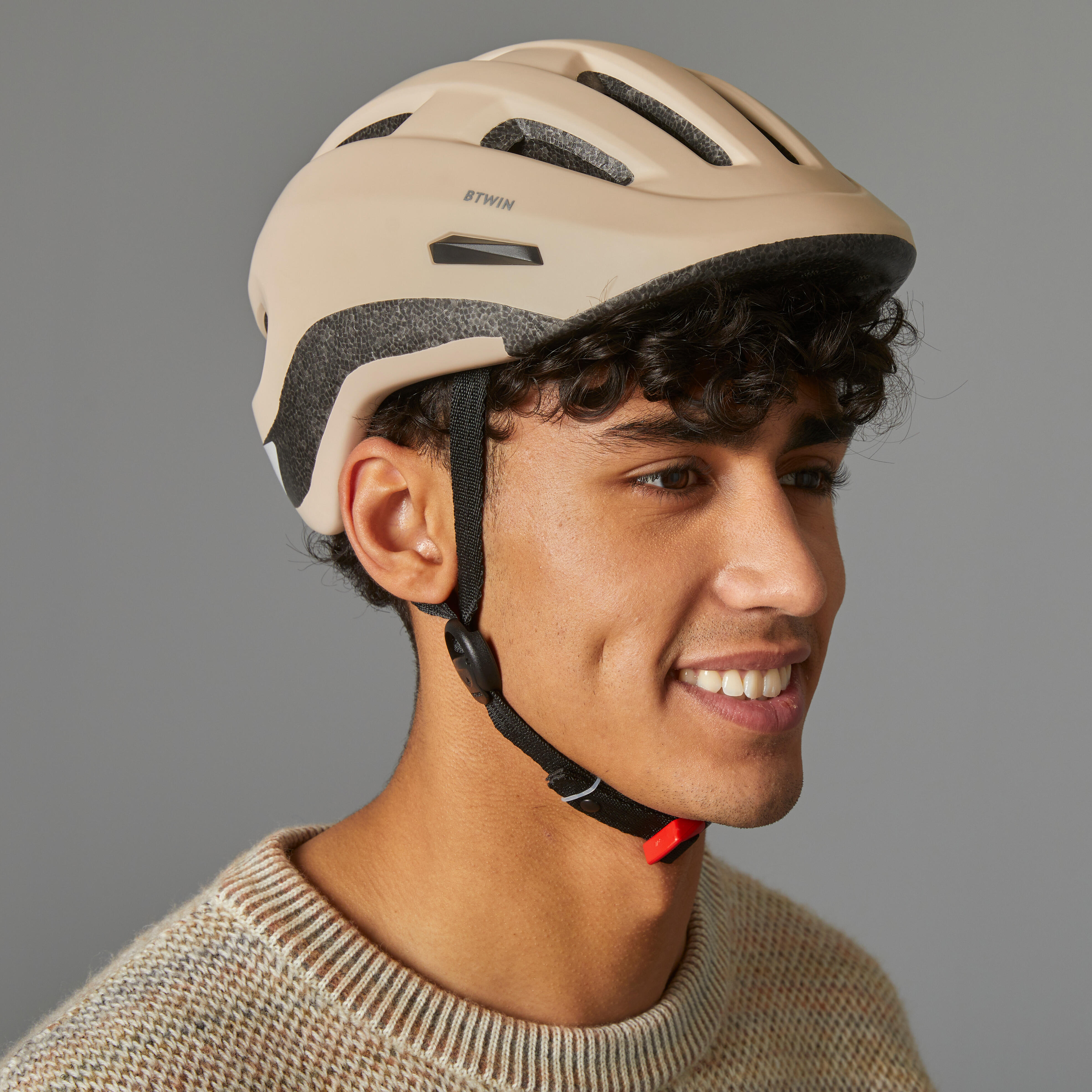 City Cycling Helmet – 500 - Eggshell - Btwin - Decathlon