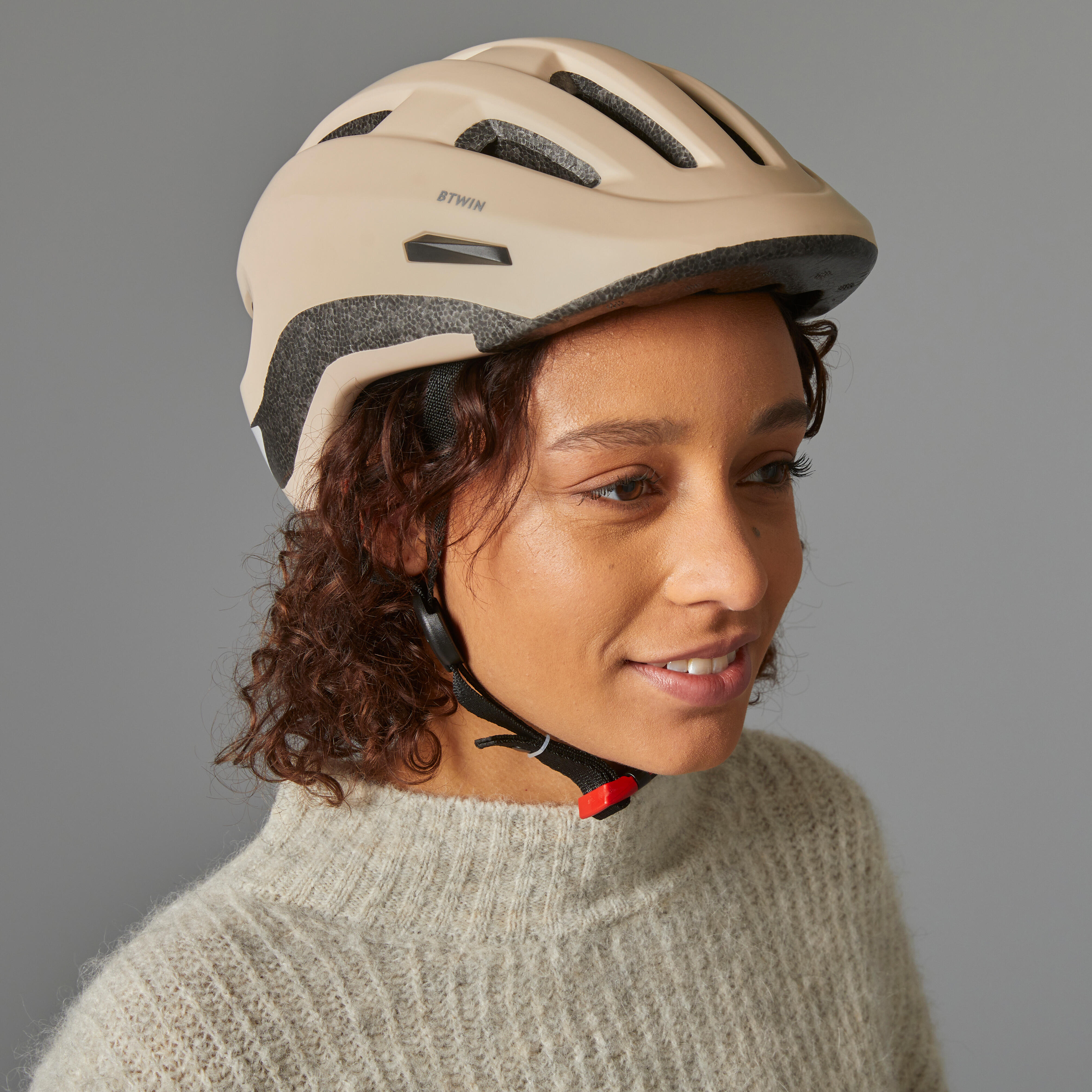 City Cycling Helmet – 500 - Eggshell - Btwin - Decathlon