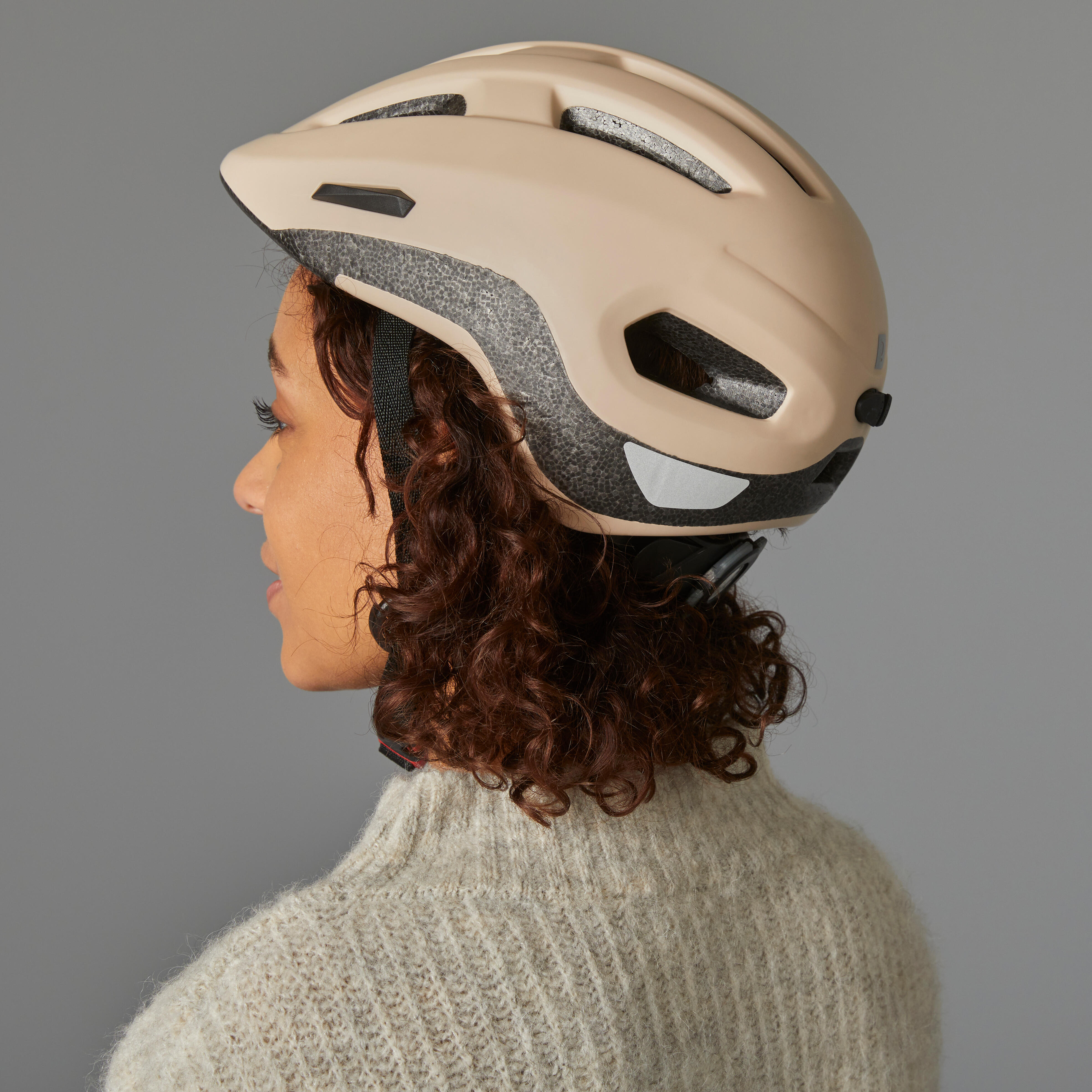 City Cycling Helmet – 500 - Eggshell - Btwin - Decathlon