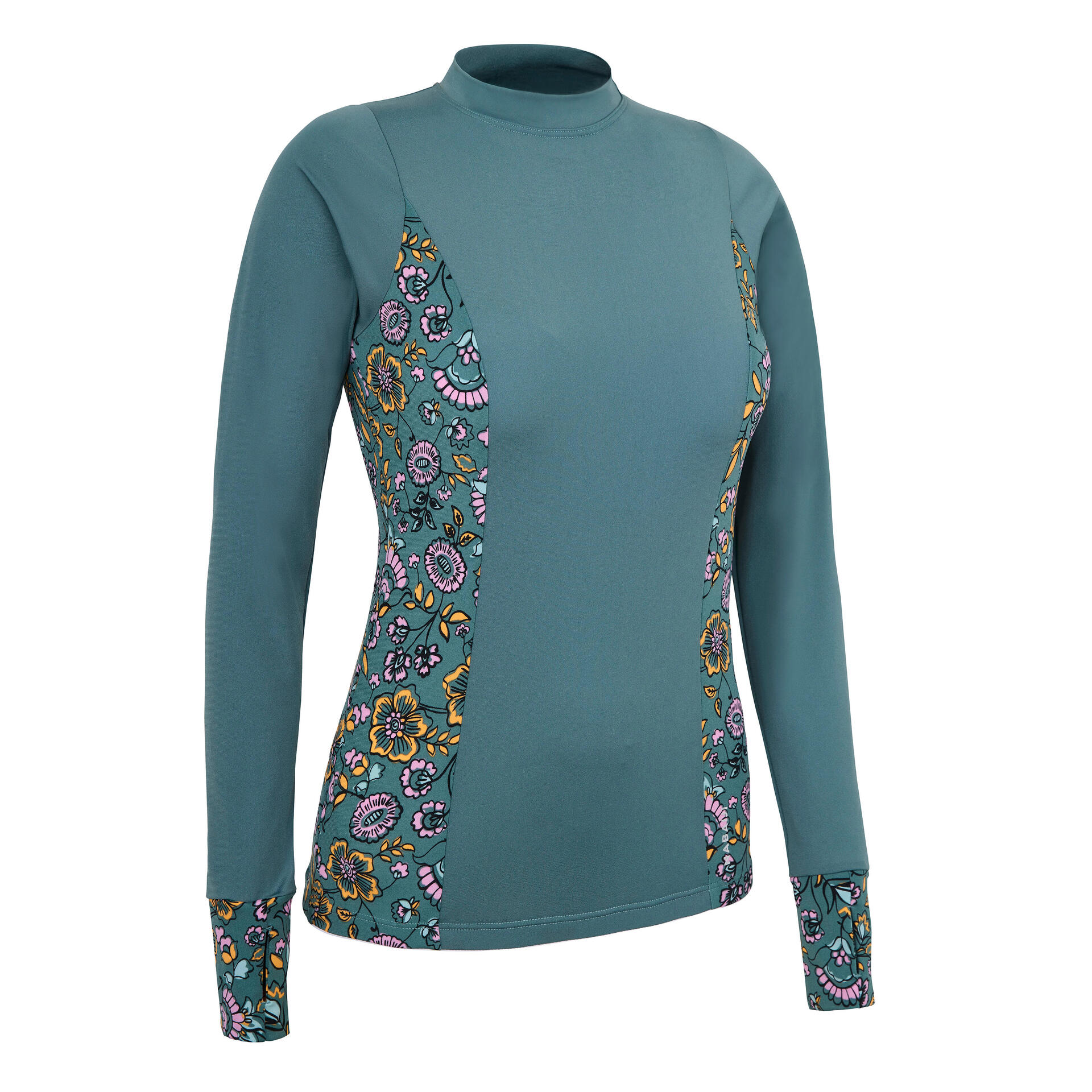 Women's swimming top Una batik khaki