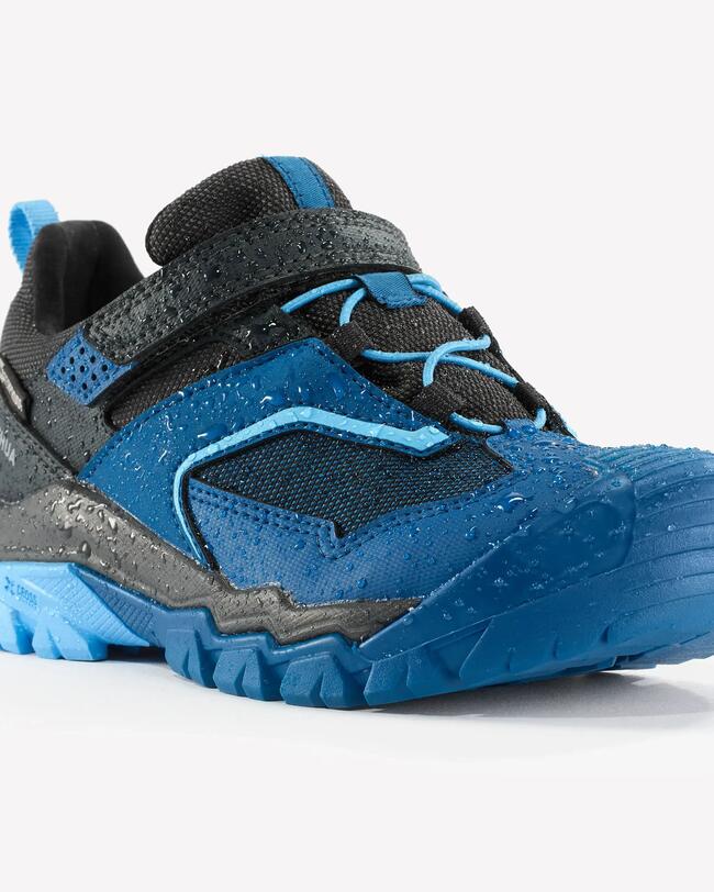 Children's Waterproof Hook and Loop Hiking Boots - CROSSROCK blue - 28 ...