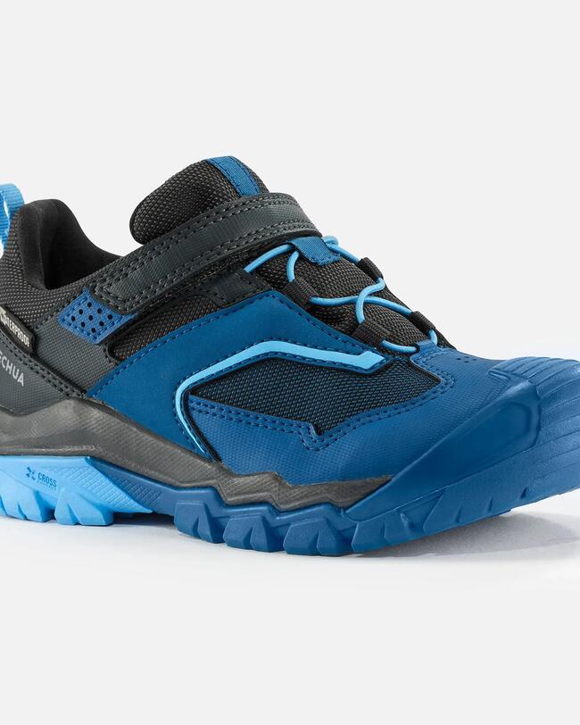 Children's Waterproof Hook and Loop Hiking Boots - CROSSROCK blue - 28 ...
