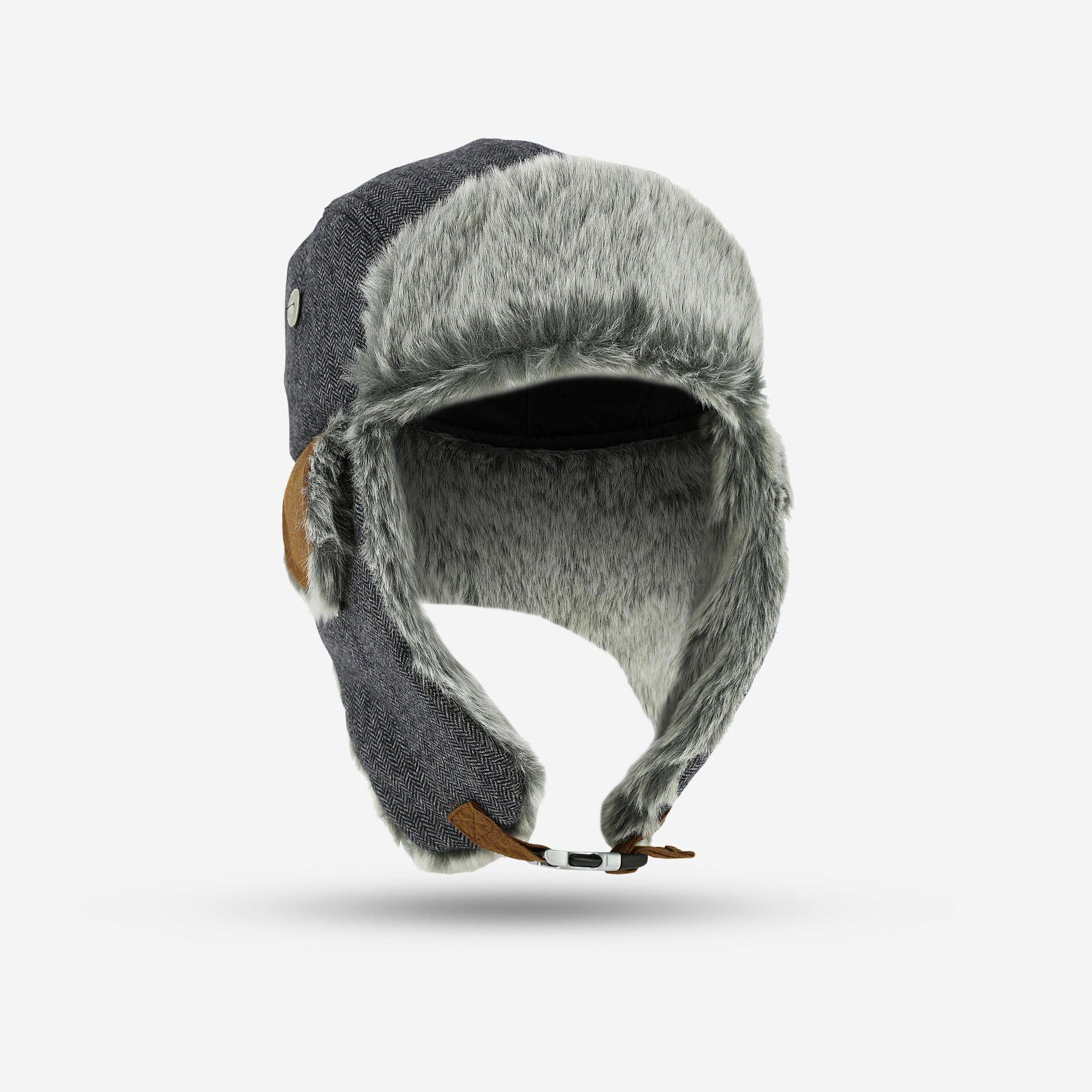 On Piste Skiing Ushanka Hat 900 - Grey