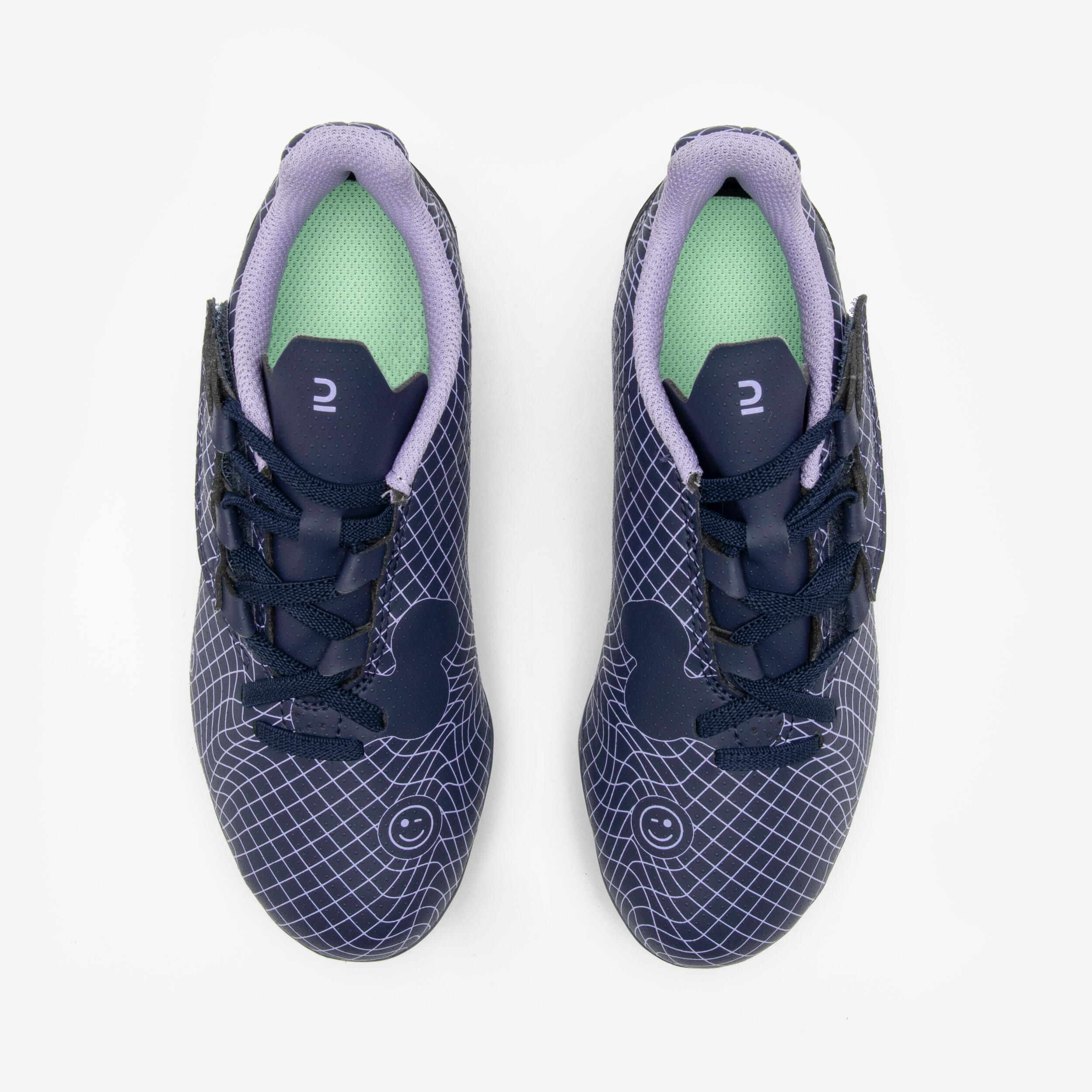 Kids' Hook and Loop Soccer Cleats – Viralto I Easy FG - Steel blue ...