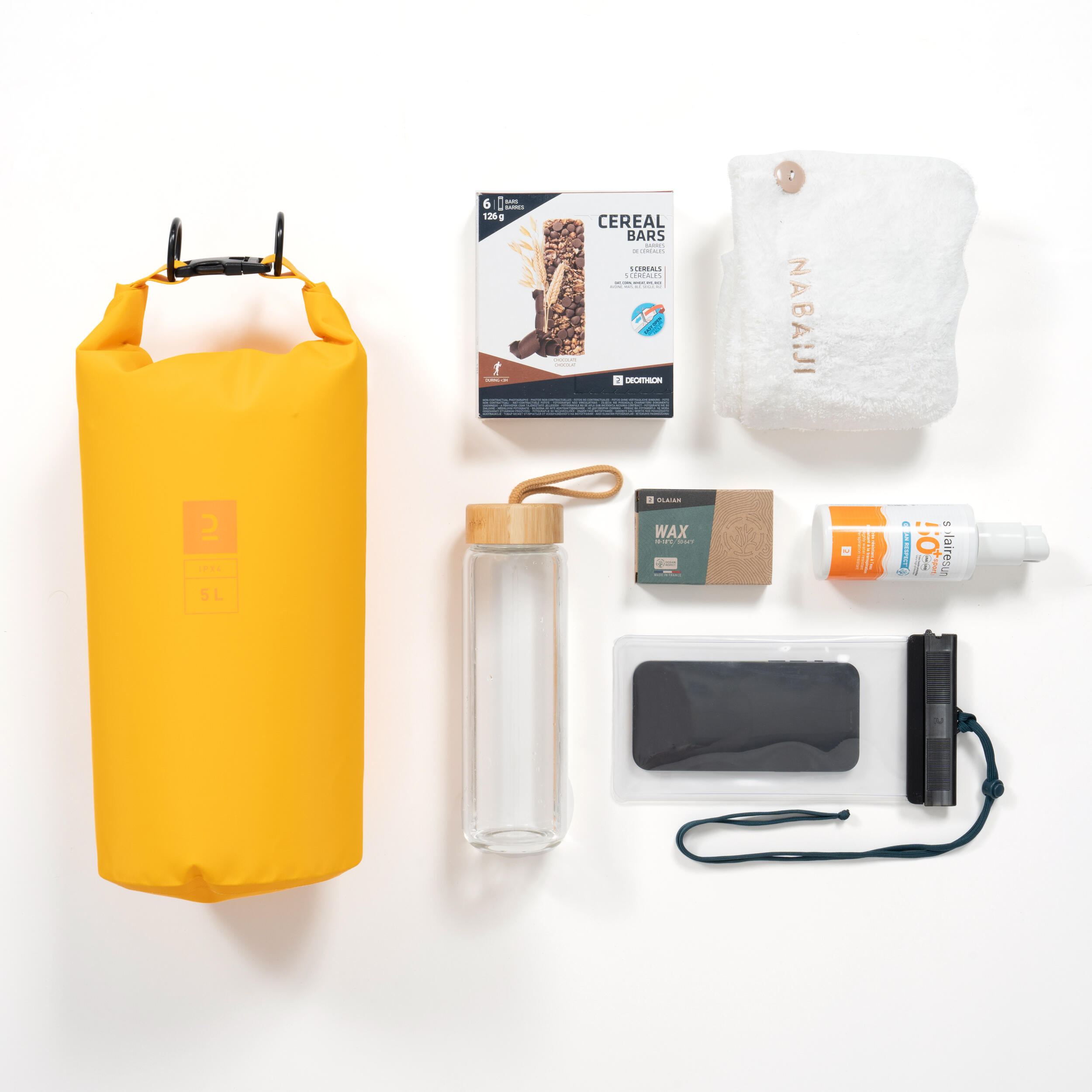 Waterproof Bag IPX6 5 L Yellow - Decathlon